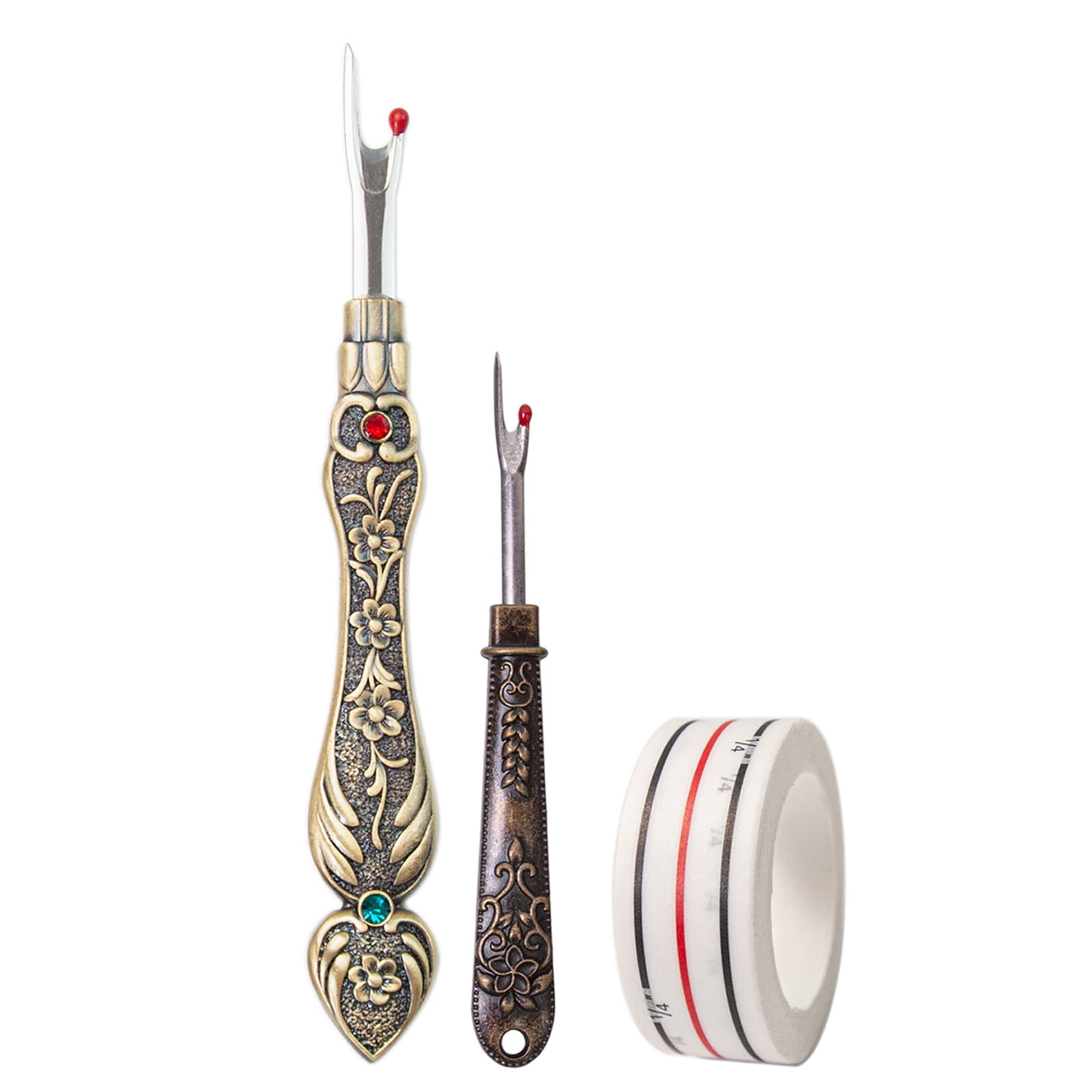 RUISINERY 2pieces Metal Seam Rippers with Sewing Tape Sewing Seam ...
