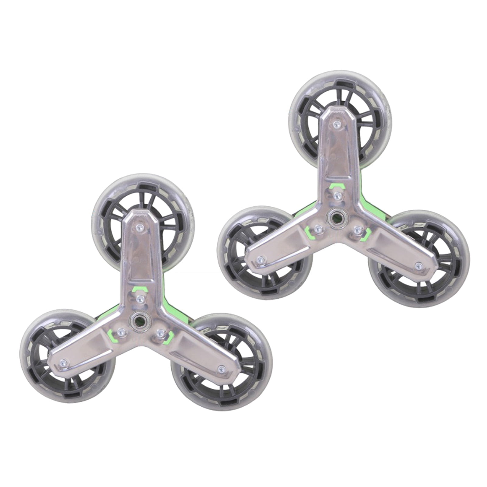 RUISINERY 2pieces Steel Stair Climbing Wheel Triangle Casters Triangle ...