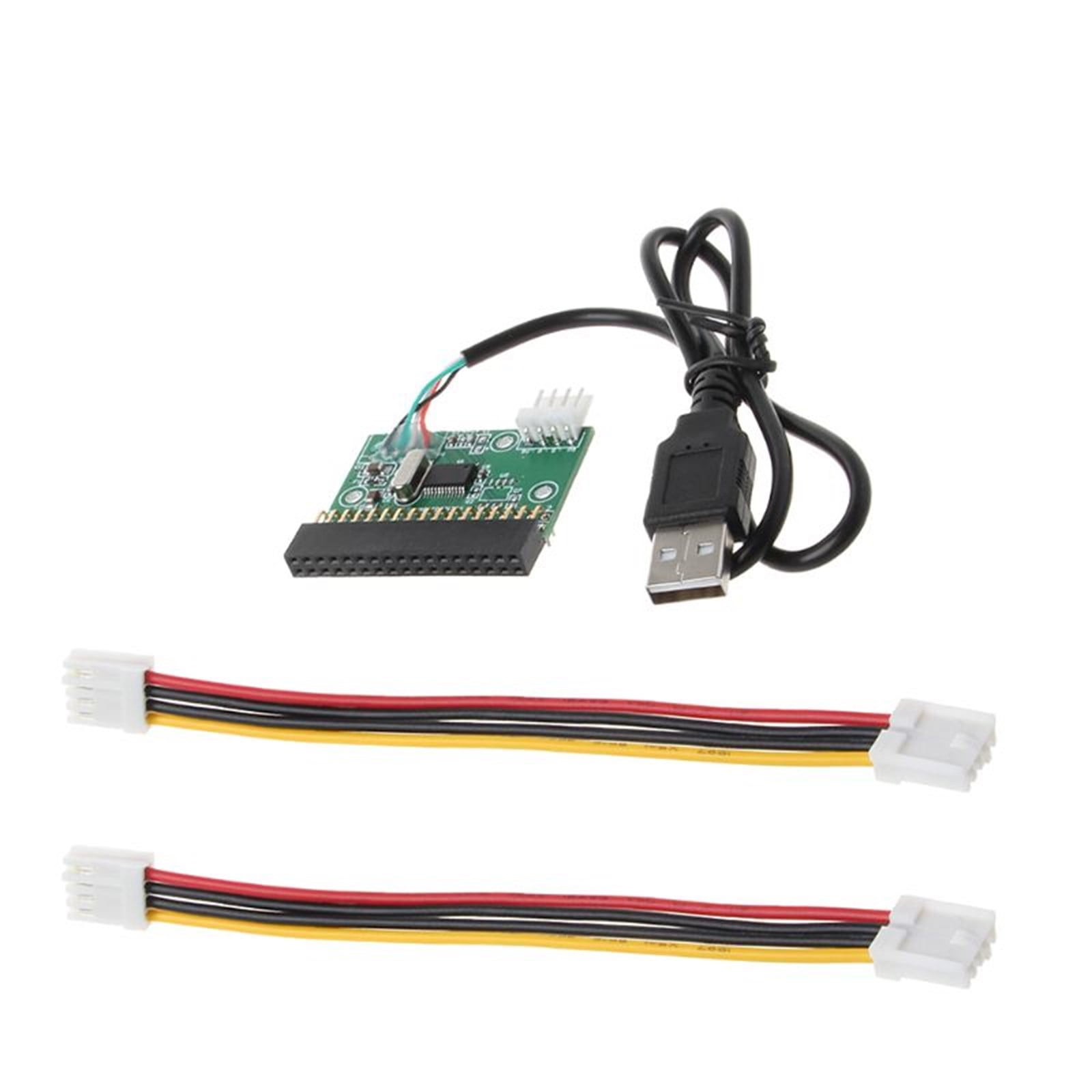 RUISINERY 3.5inch Floppy Drives Connector 34Pin 34P to USB Cable Adapter pieceB Board with Power ...