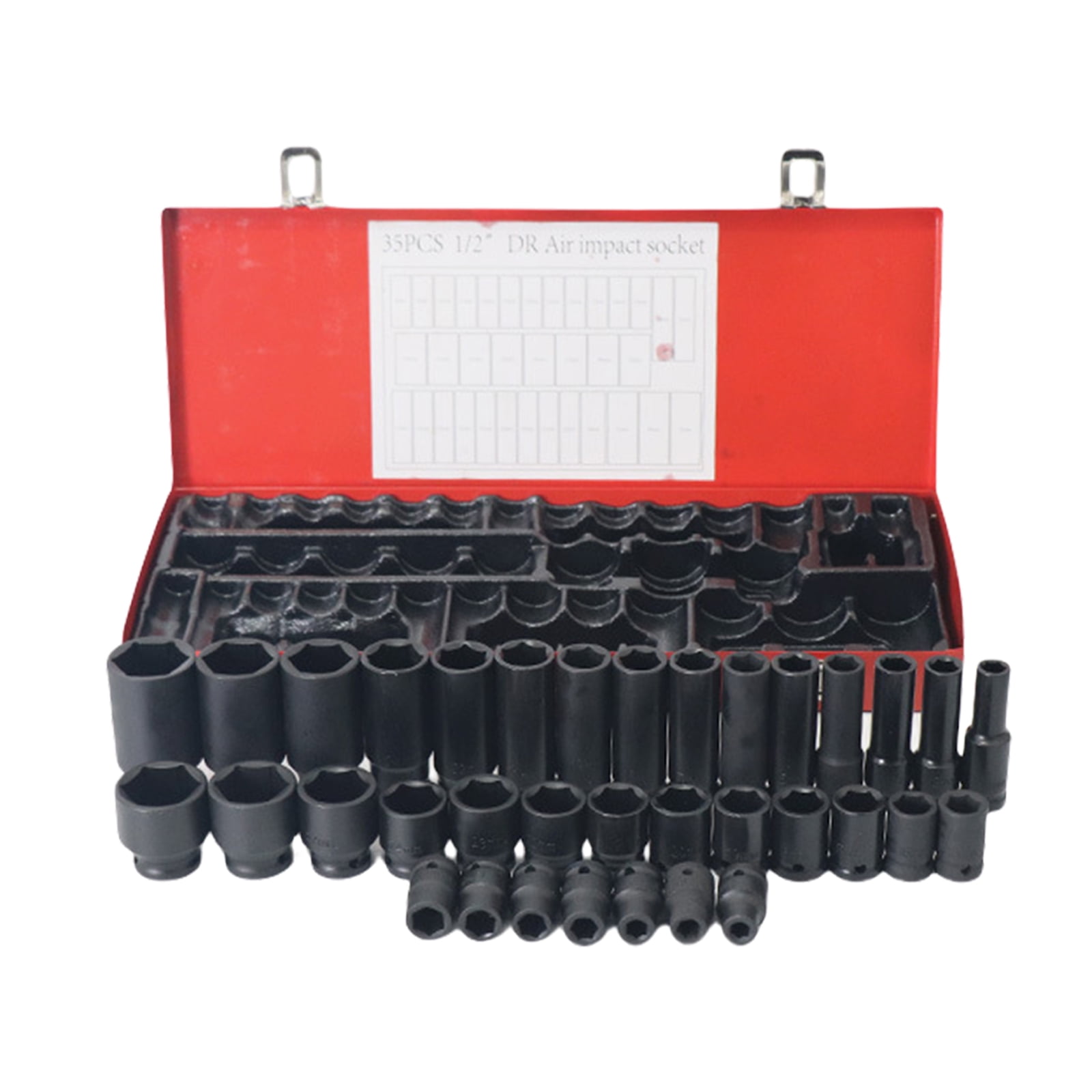 RUISINERY 35pieces Hexagonal Long Socket Set Comprehensive Extended ...