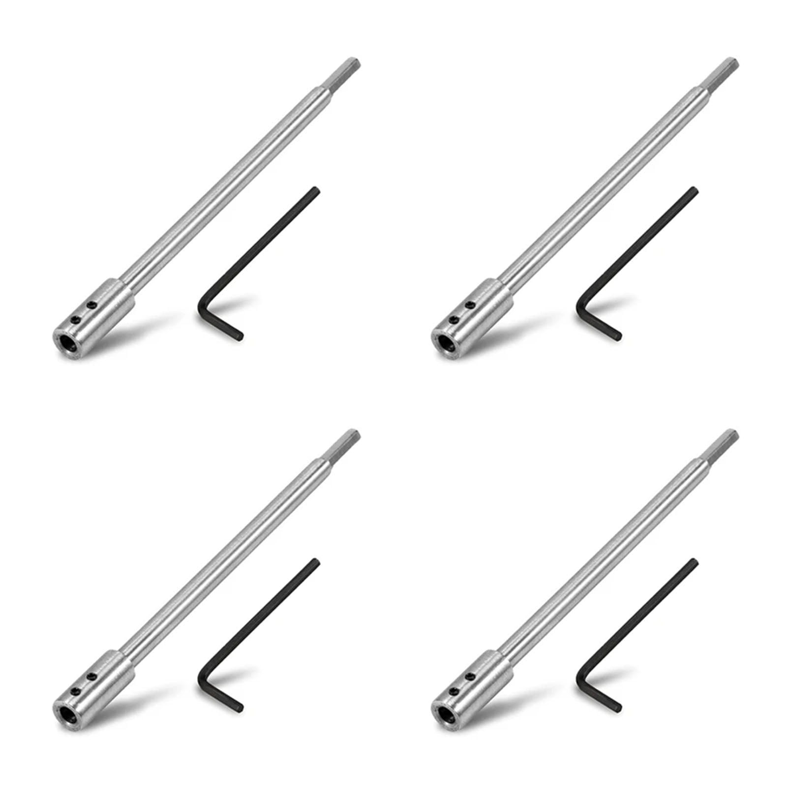 RUISINERY 4 Pack Extra Long Metal Bit Extension Rod High Durability ...
