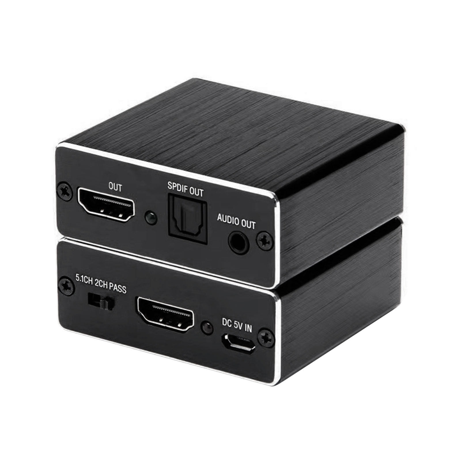 RUISINERY 4K 4K HDTV Extractor HDTV Video Splitter 3.5mm Optical 5 ...