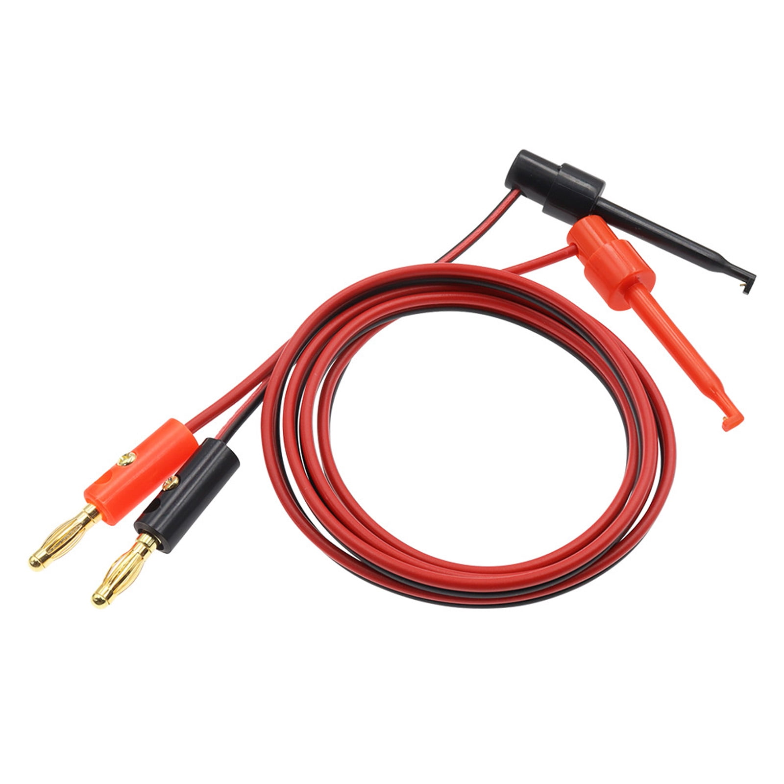 RUISINERY 4mm Banana Plug to Electric Hook Clip Test Leads Cable Copper ...