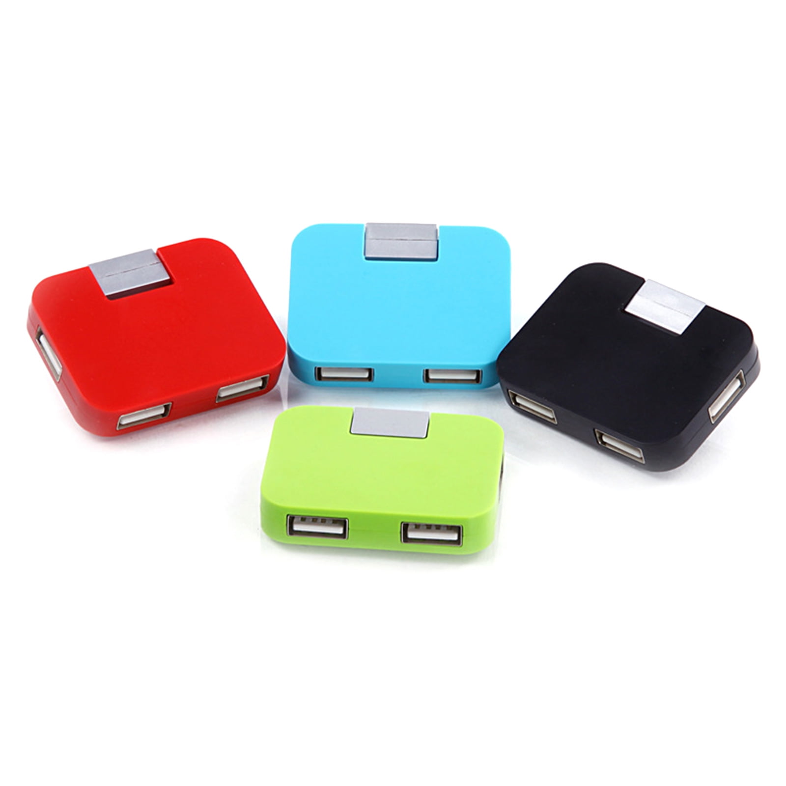 RUISINERY 4pieces/set Small USB Hubs 4 Port Expander Foldable Square ...