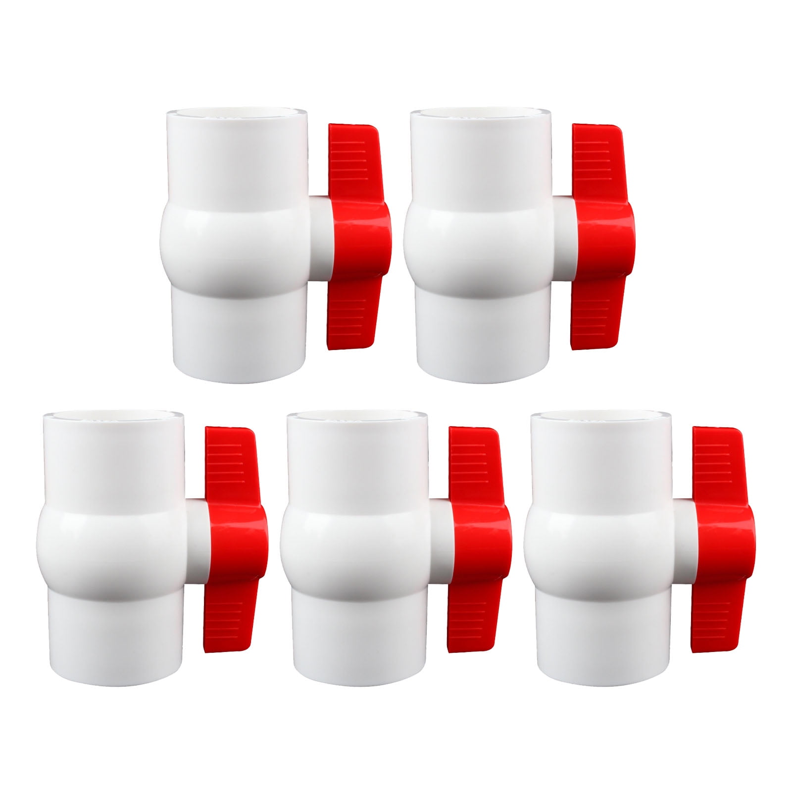 RUISINERY 5 Pack 2Multipurpose Inch PVC Round Valves T Handle Water ...