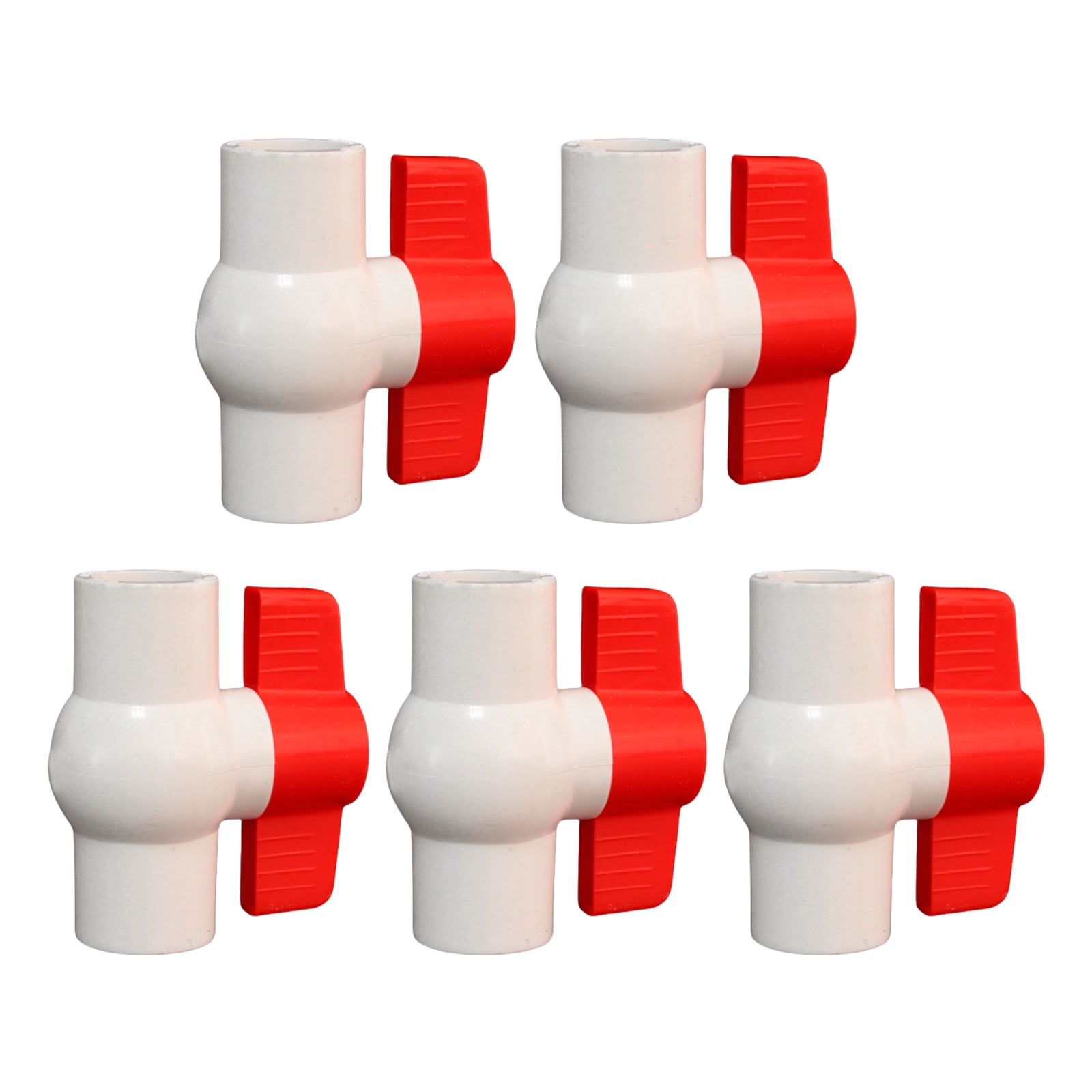 RUISINERY 5 Pack 2Multipurpose Inch PVC Round Valves T Handle Water ...