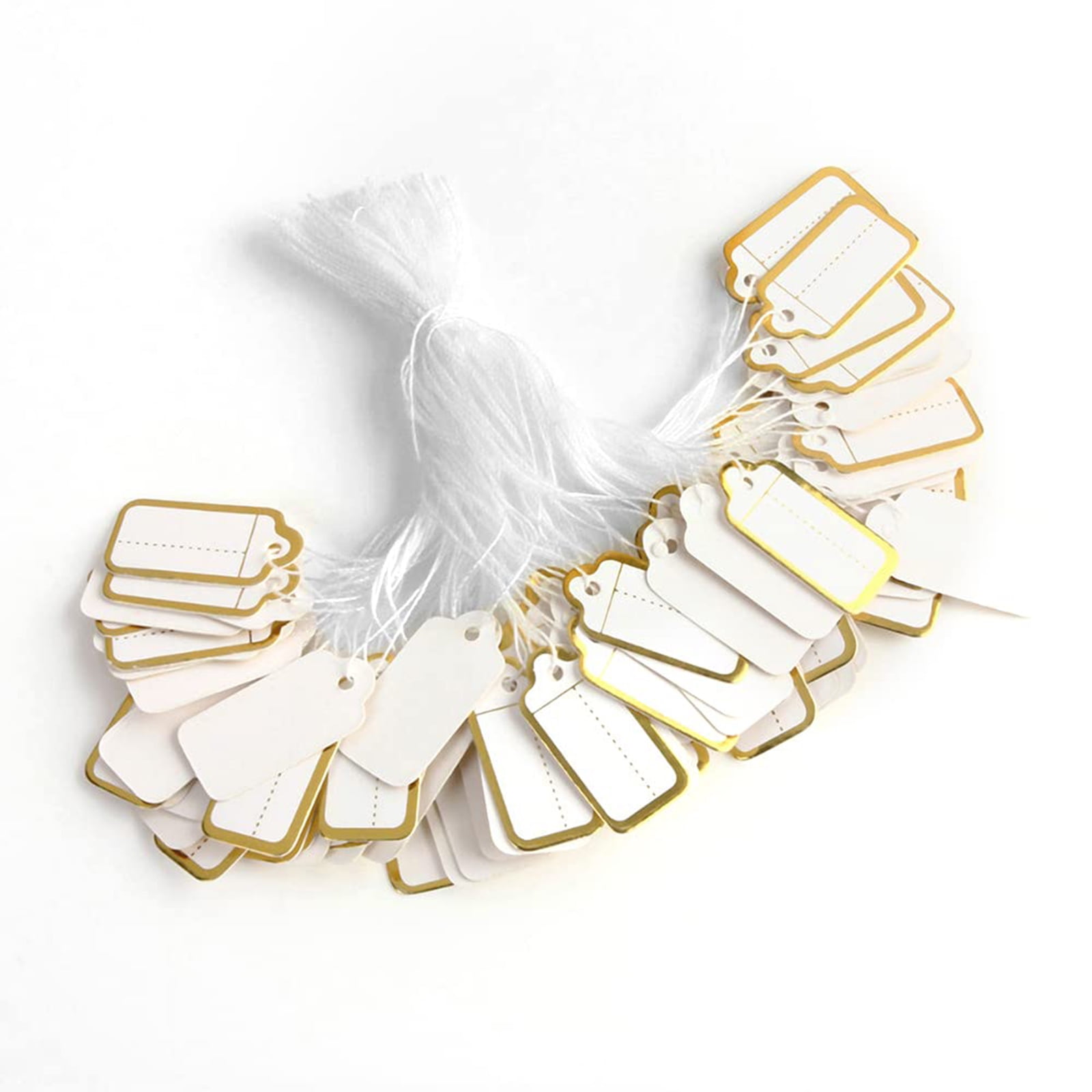 RUISINERY 500pieces White Jewelry Message Card Miniature Writable ...