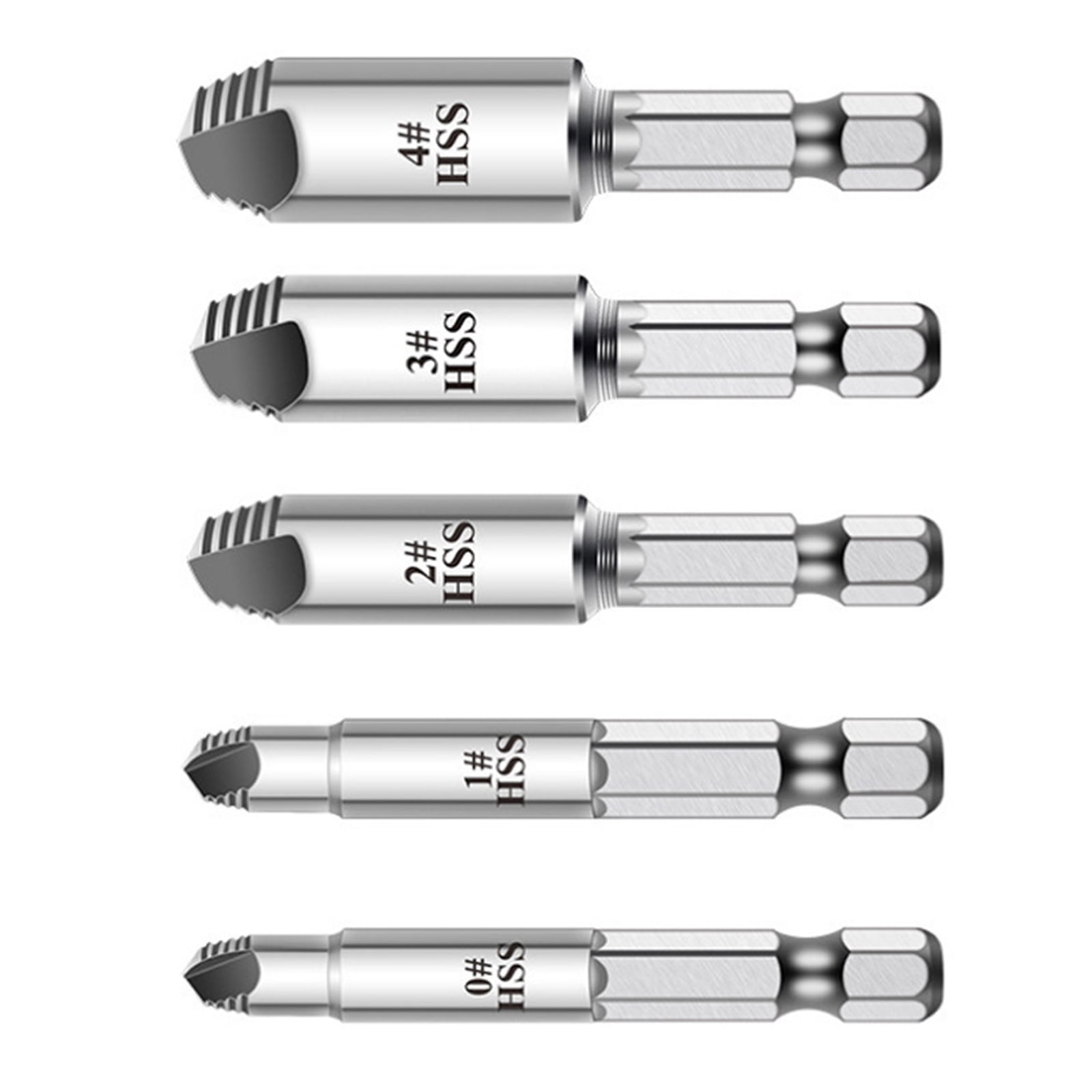 RUISINERY 5Piece Screw Extractor Bolts Remover For Removing Damaged Or ...