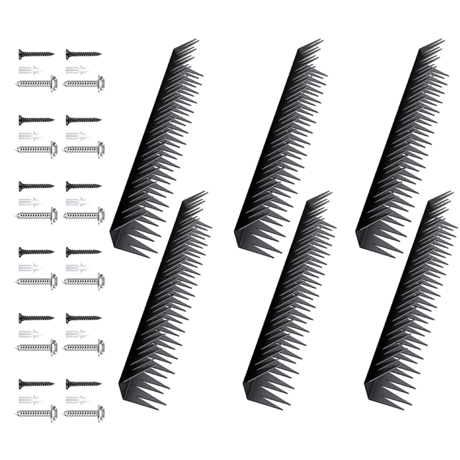 RUISINERY 6 Pieces Metal Security Fence Spikes AntiClimb Wall Spikes ...