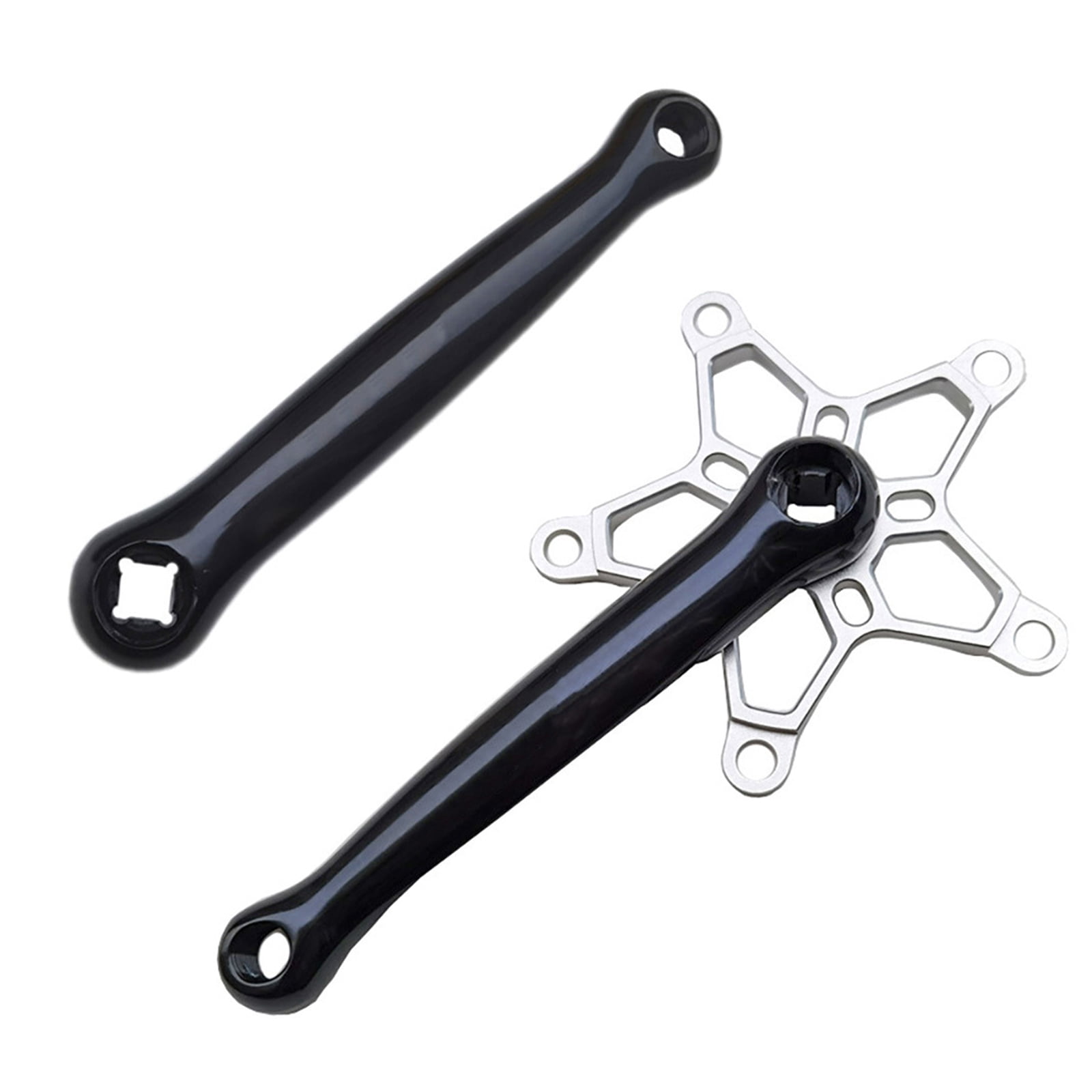 RUISINERY Aluminium Alloy Double Single Chain Crank Arm Bikes Crank Arm ...