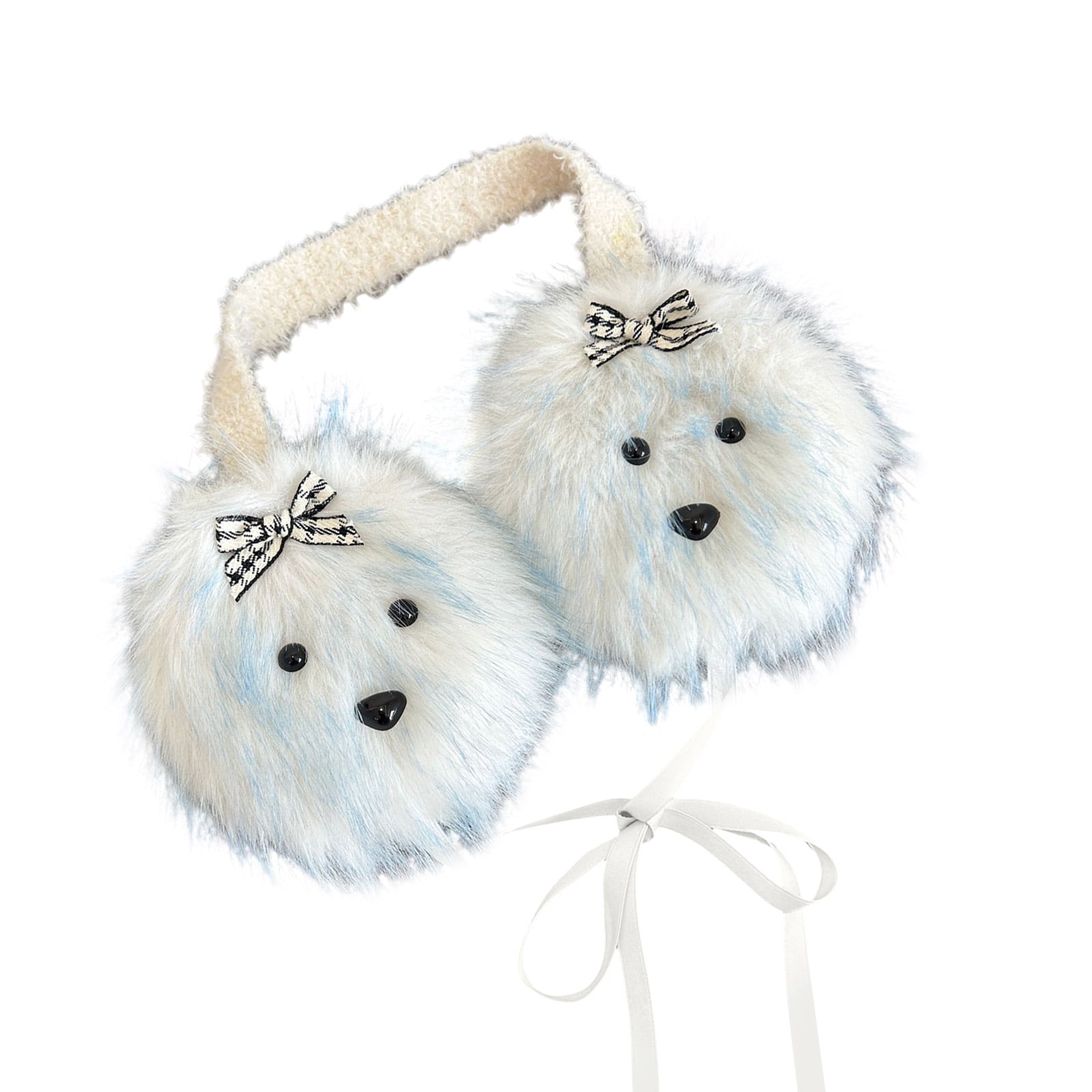 RUISINERY Bowknot Cartoon Ear Muffs for Cold Weather Lovely Ear ...