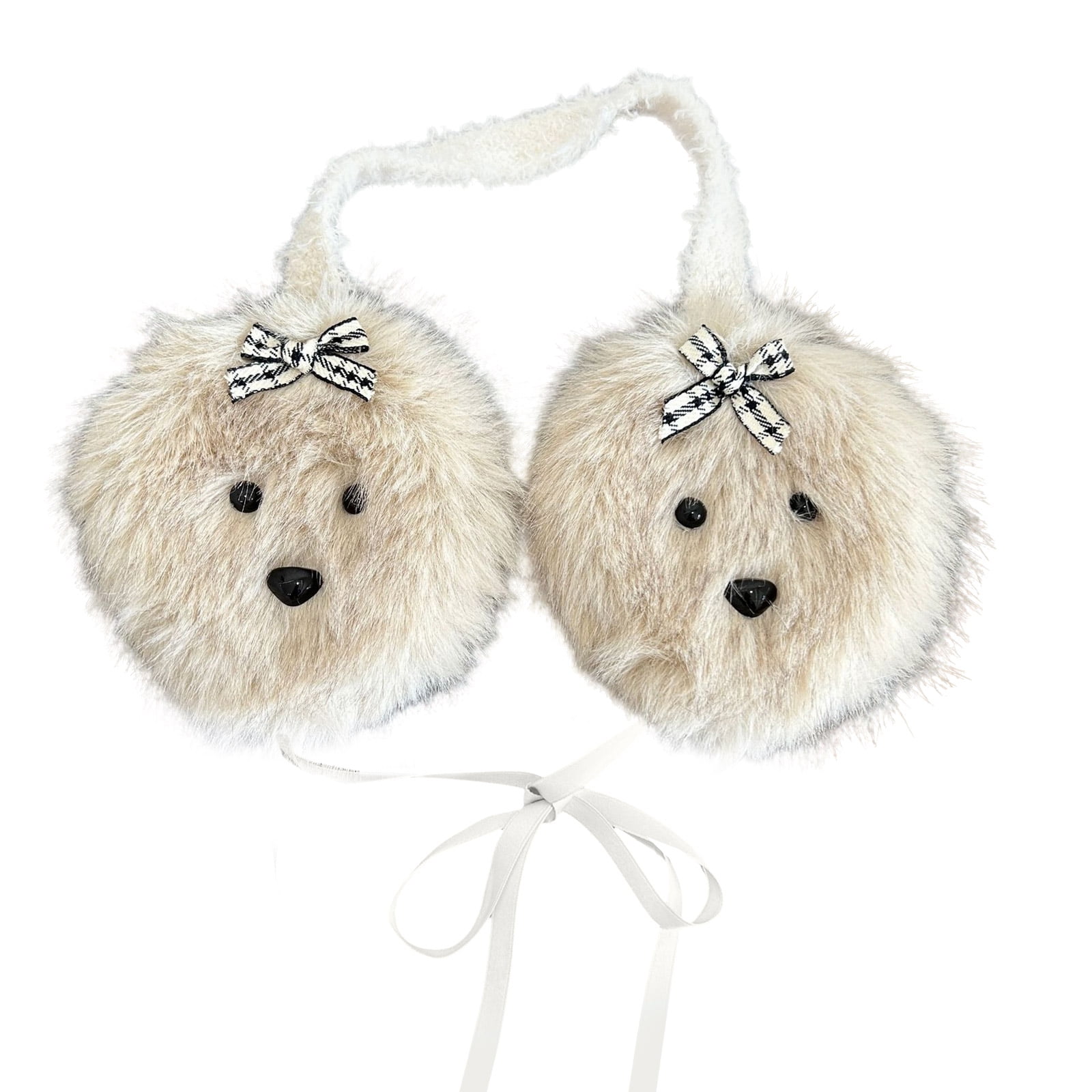 RUISINERY Bowknot Cartoon Ear Muffs for Cold Weather Lovely Ear ...