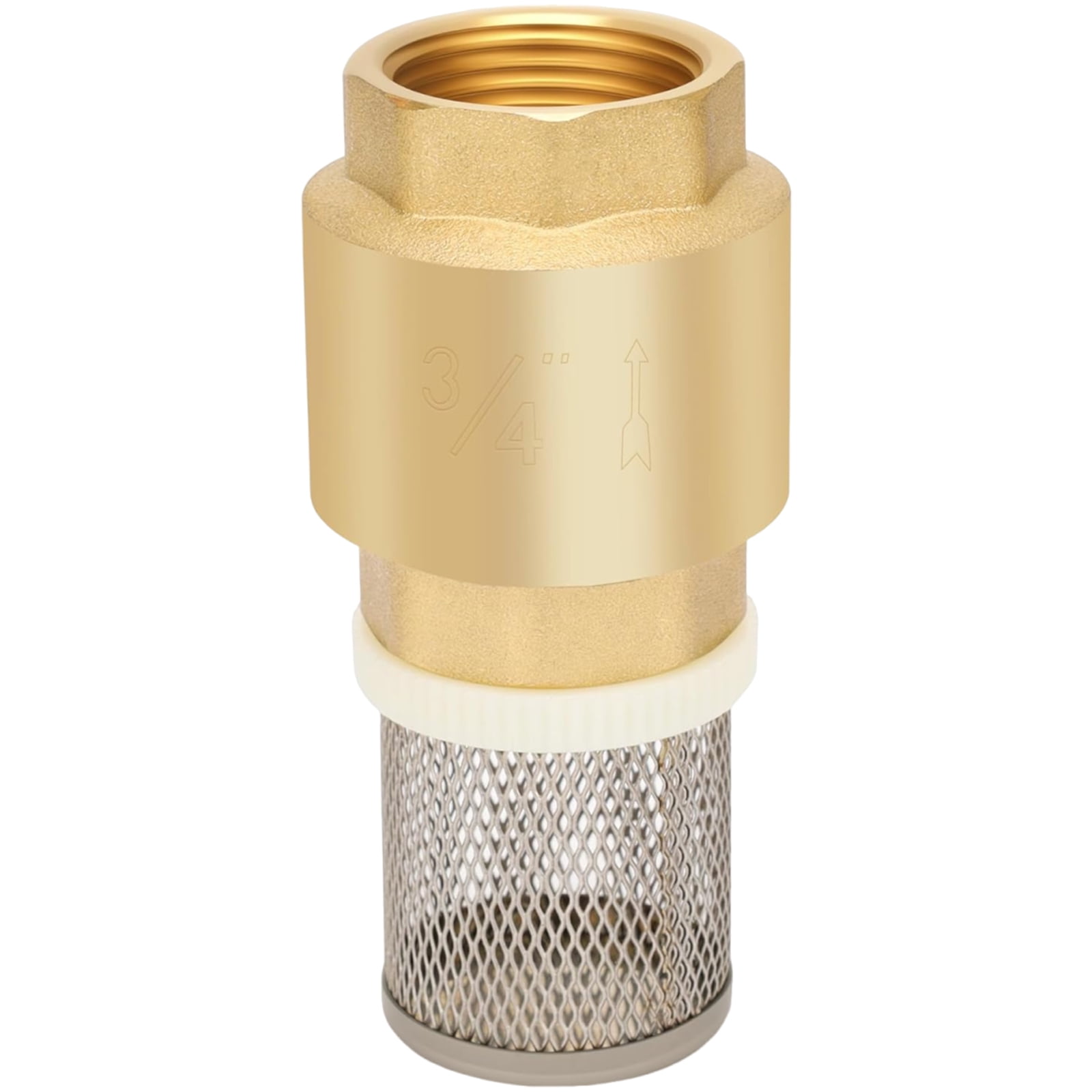 RUISINERY Brass Check Valves with Meshes Strainer Filter 3/4inch ...