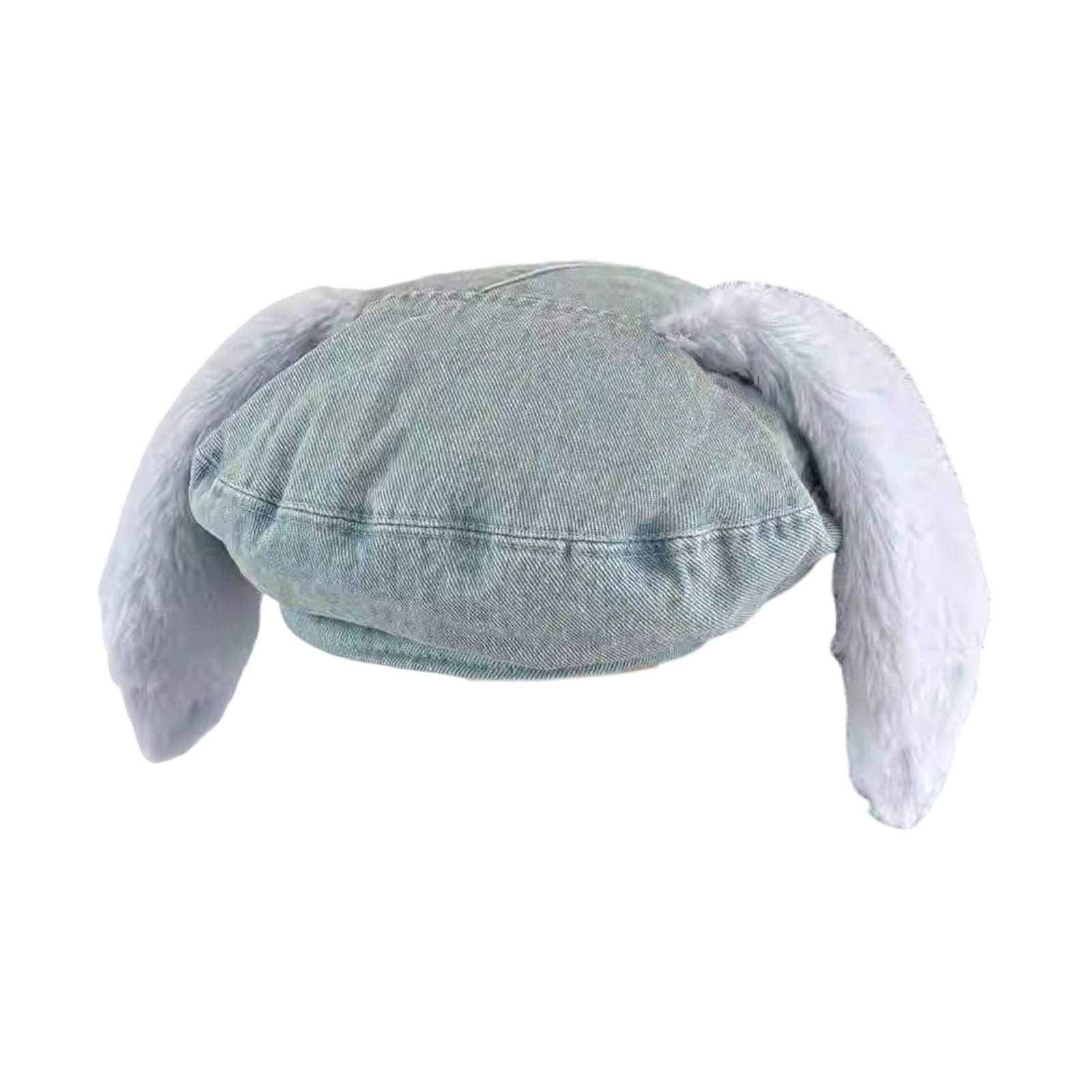 RUISINERY Bunnies Ear Berets Hat Unisex Animal Ears Flap Hat Softable ...