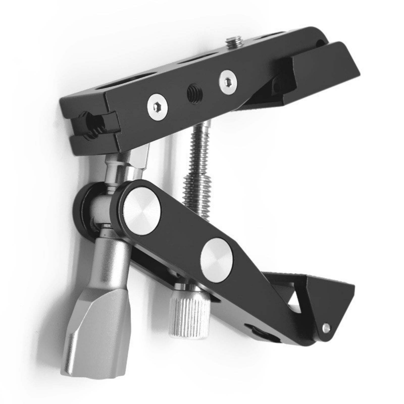 RUISINERY Camera Super Clamp Arm Clamp for Tripod and LED Lights with 1/4 and 3/8 Holes Threaded ...