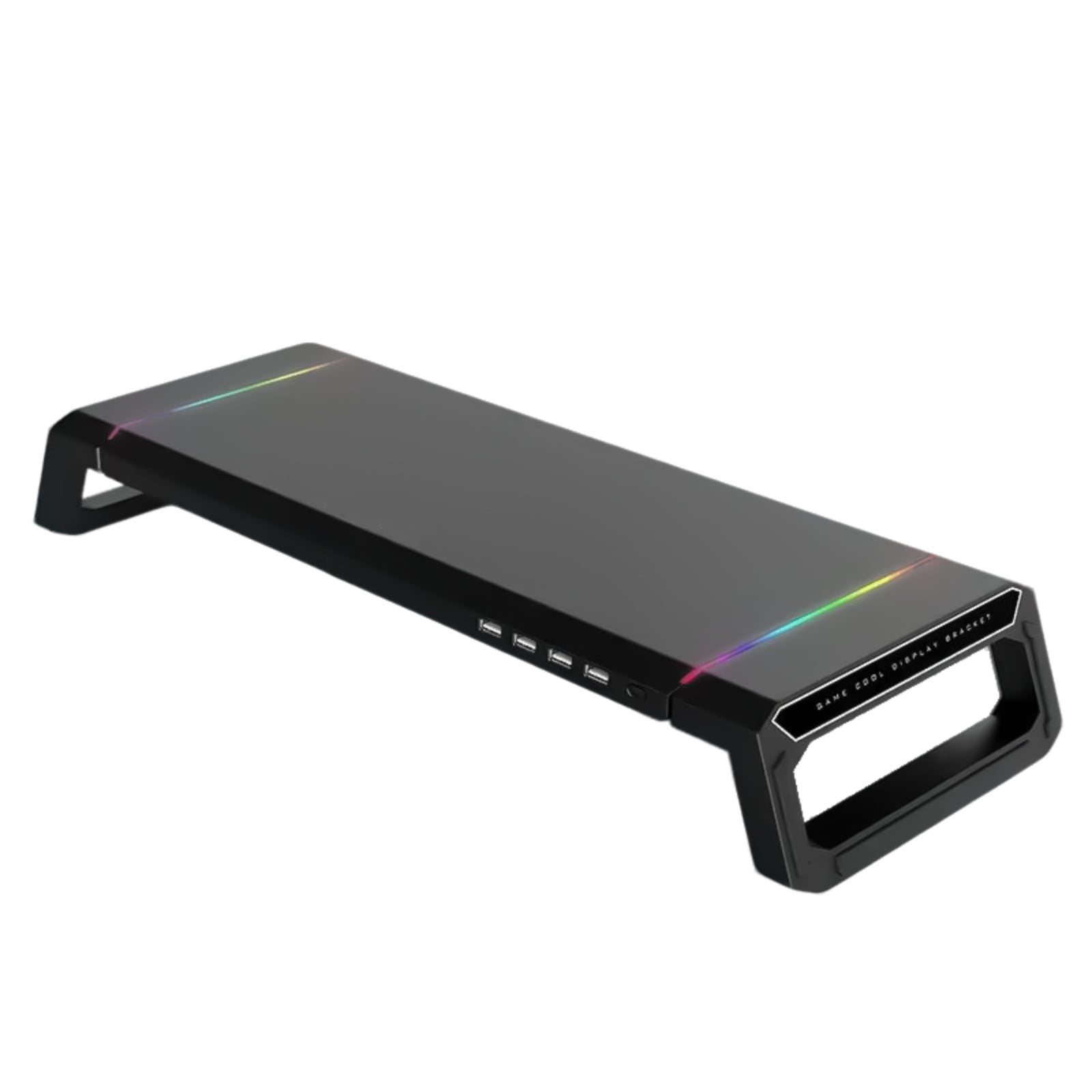 RUISINERY Computer Monitors Stand Risers with USB Hubs LED Light ...