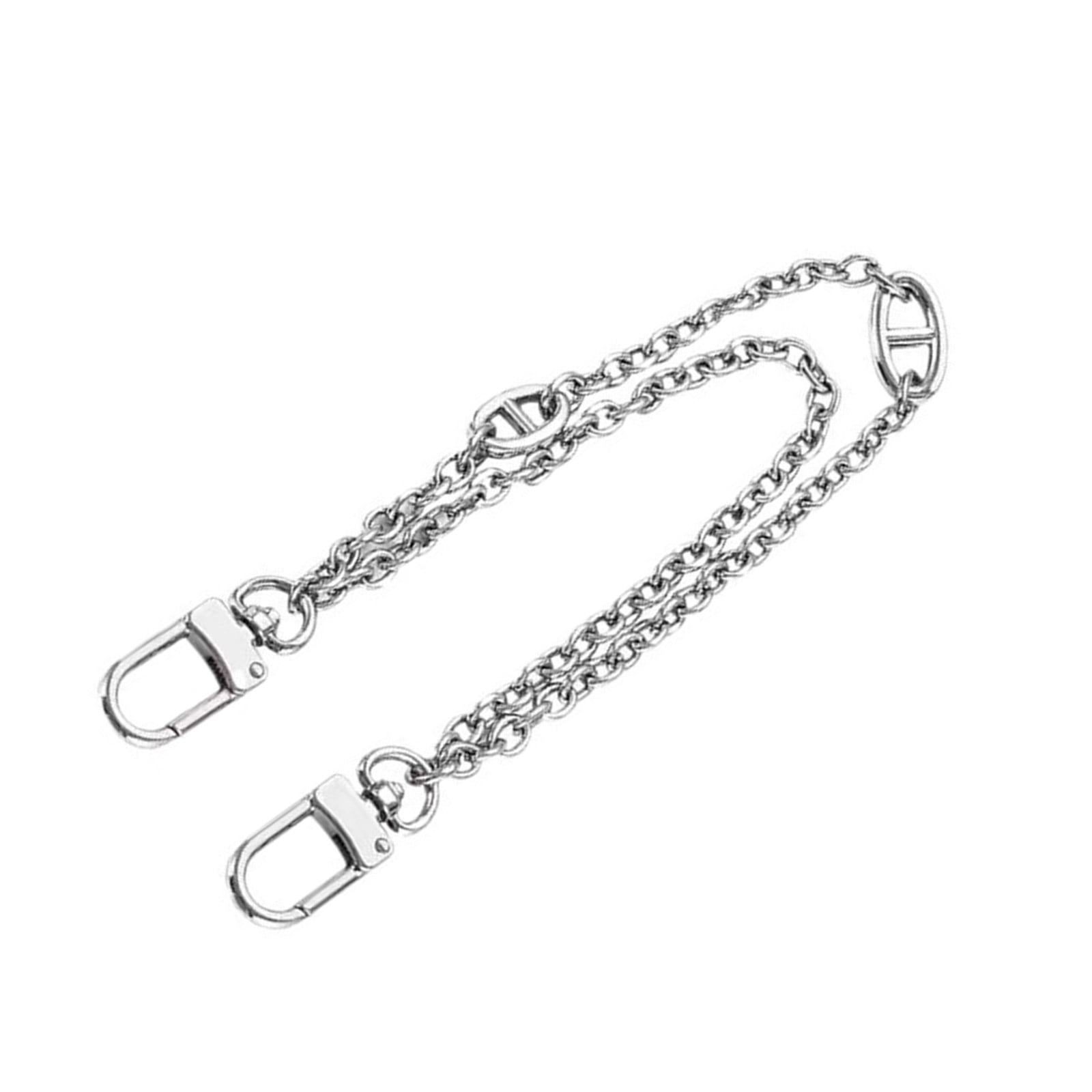 RUISINERY Double Layers Bag Chain Metal Bag Strap with Buckles Retro ...
