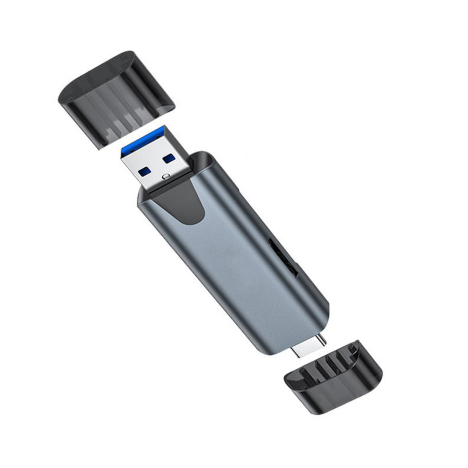 RUISINERY Double Port USB C And USB 2.0 Memory Card Reader For Microed ...