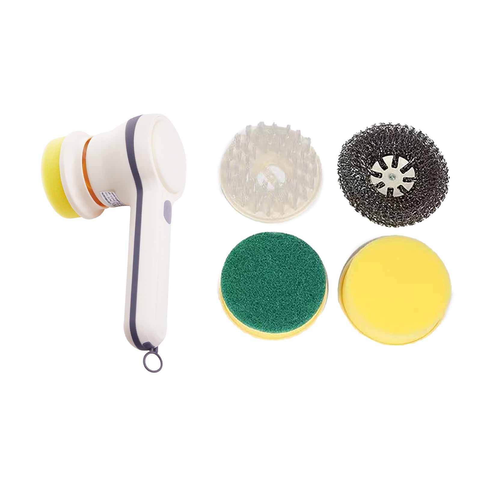 RUISINERY Electric Brush Electric Rotate Scrubber Cordless with 4 ...