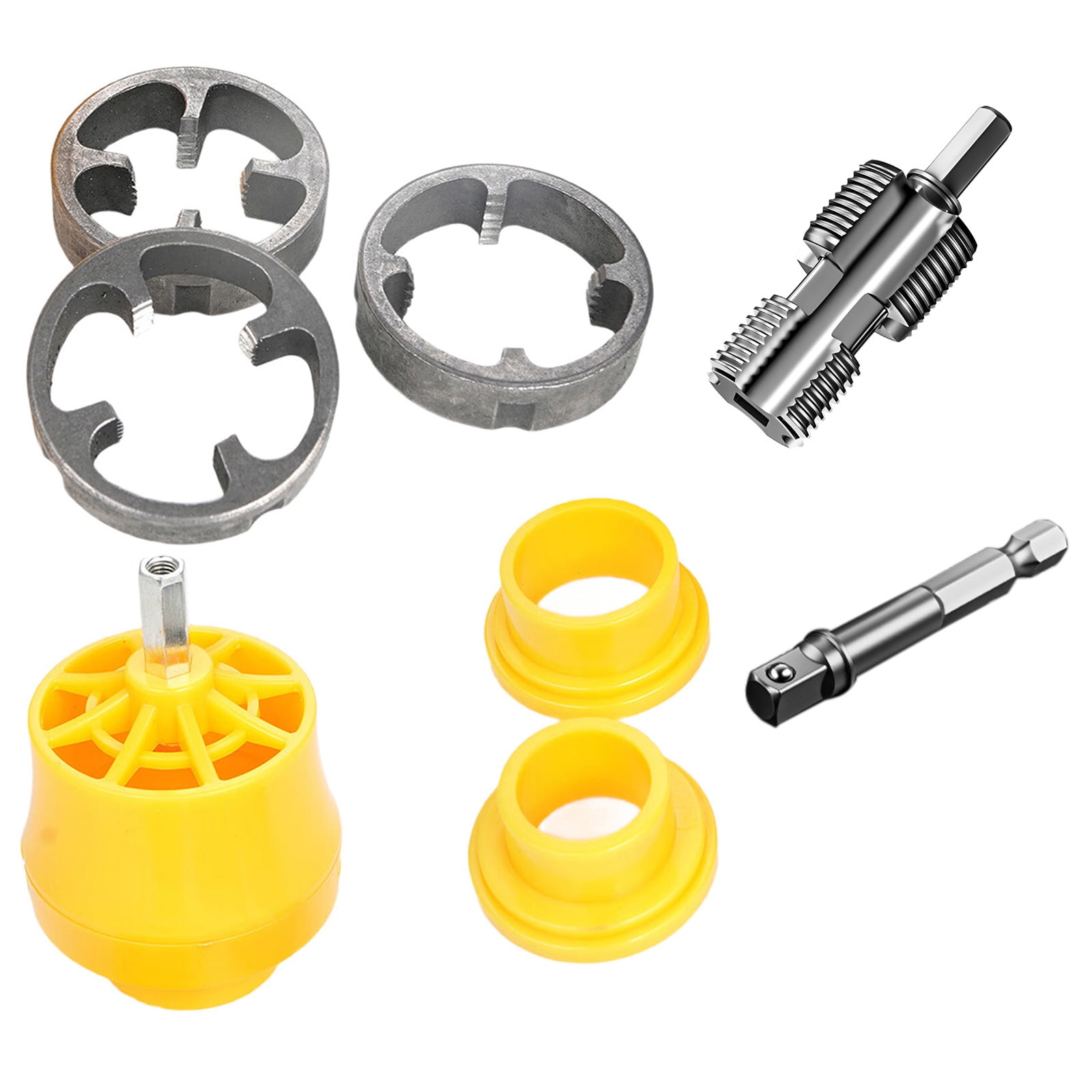 RUISINERY Electric Drill Compatible PVC Pipe Threader Kits Electric ...