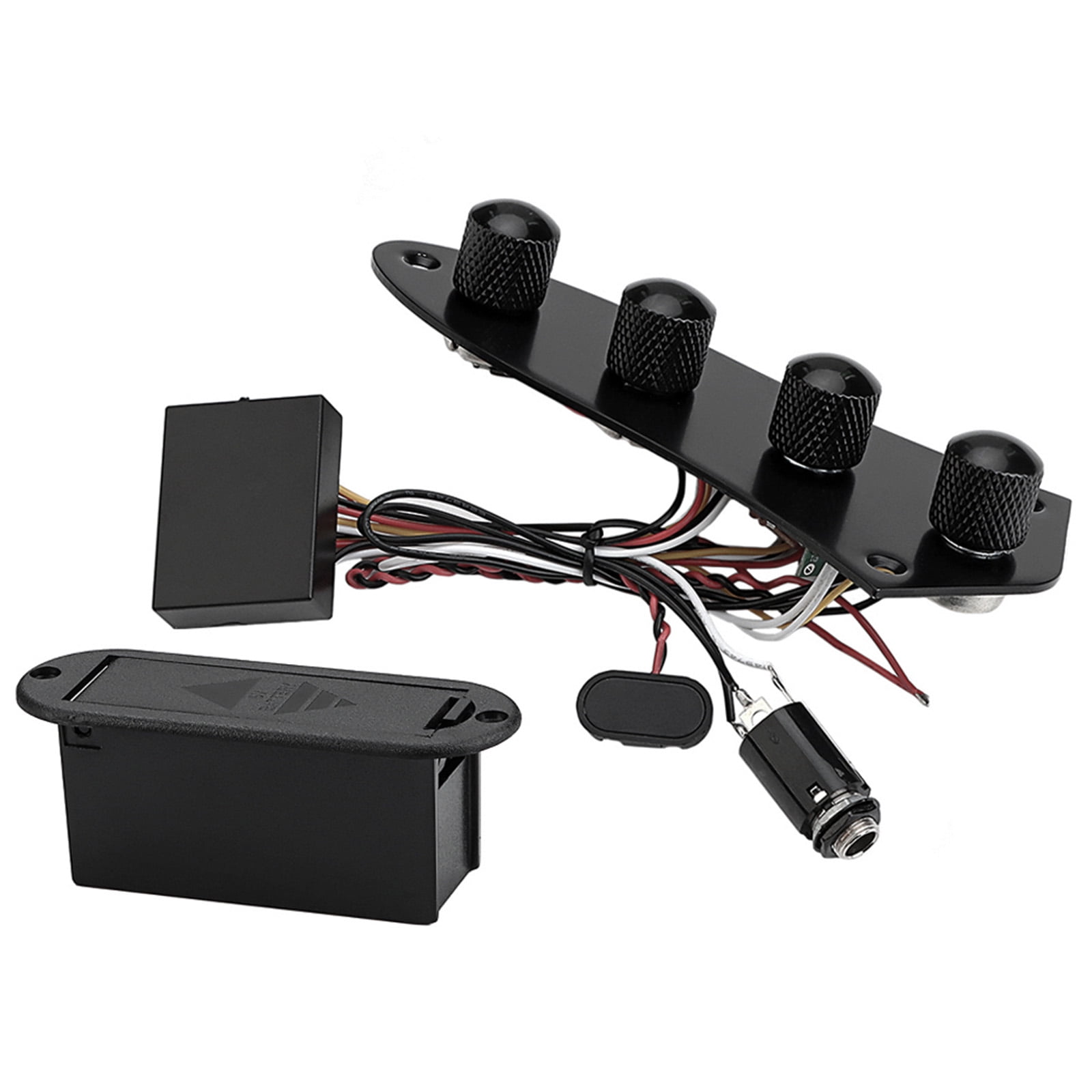 RUISINERY Electric Guitar Prewired Switches Control Plate with Wiring ...