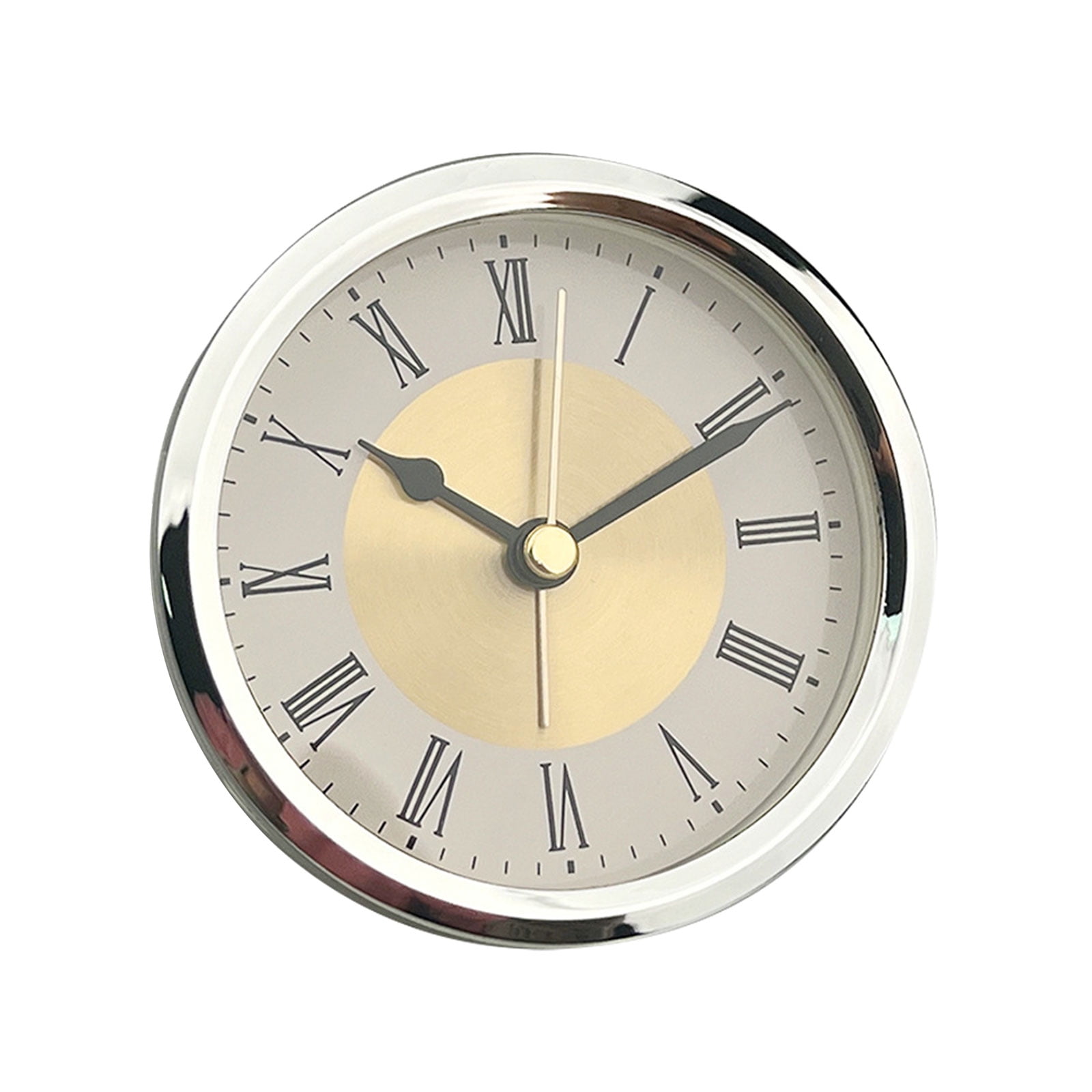 RUISINERY Elegant 3.5Inch Quartzs Alarm Clock Face Insert with Roman ...