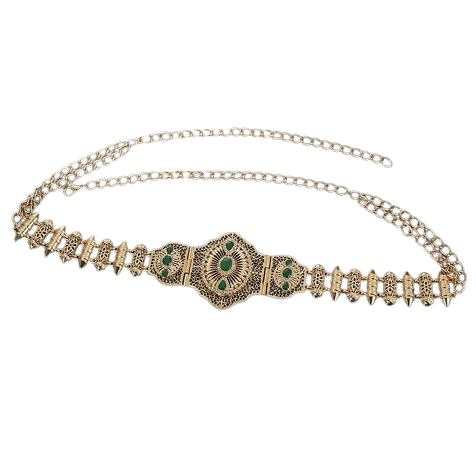 RUISINERY Elegant Bridal Metal Waist Belt Hollows Flower Pattern ...