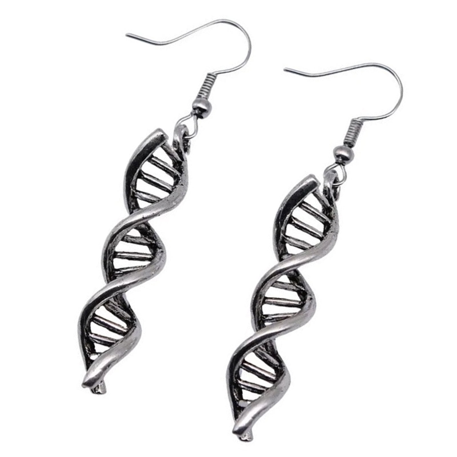 RUISINERY Elegant DNA Double Swirls Earrings Ear Hooks Inspired From ...