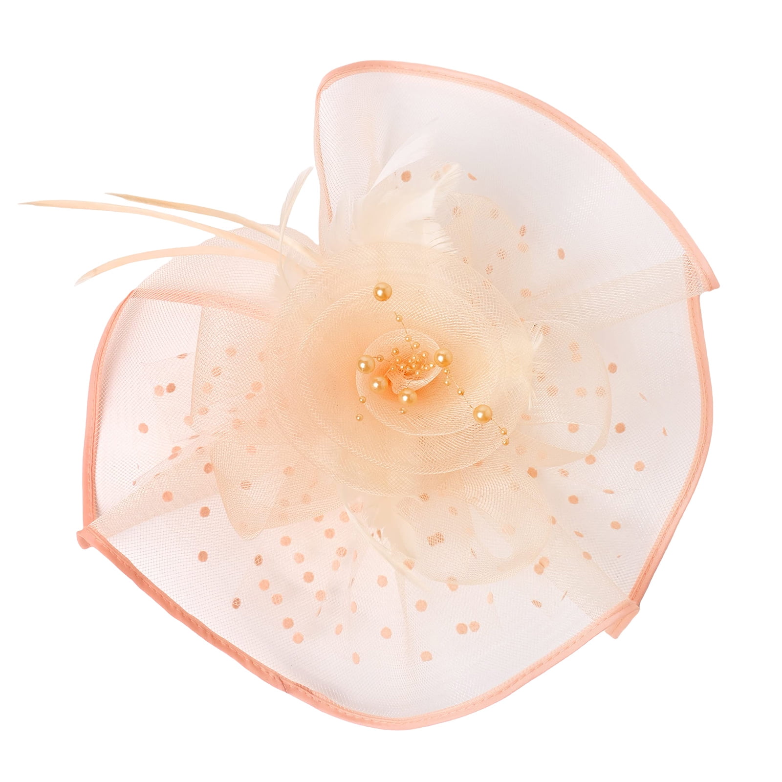 RUISINERY Elegant Women Feathered Fascinator Hat for TeaParty and ...
