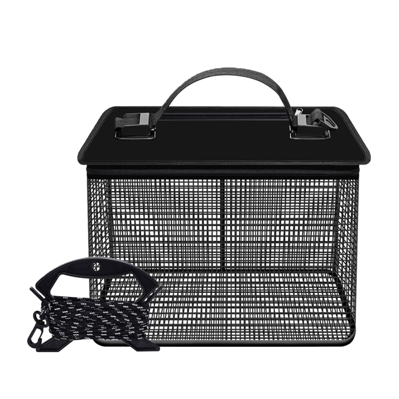 RUISINERY Folding Fishing Net Fishing Protections Live Fish Bucket ...