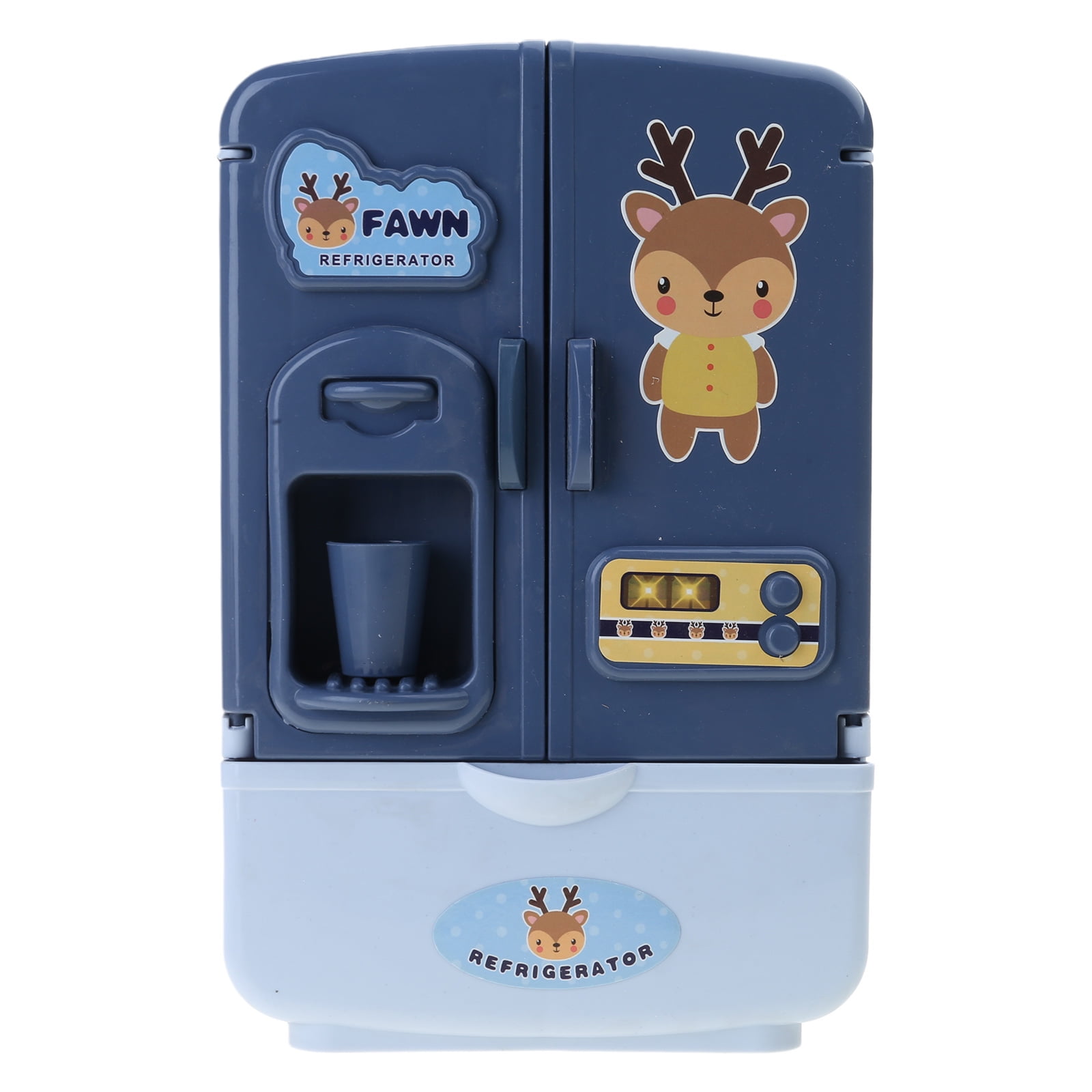 RUISINERY Fridge Refrigerator Pretend-Play Kid Role-Playing Kitchen ...