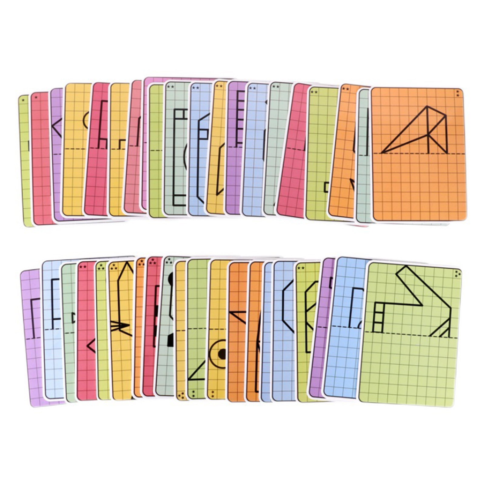 RUISINERY Kids Symmetrical Grids Drawing Set Creative Imagination Toy ...