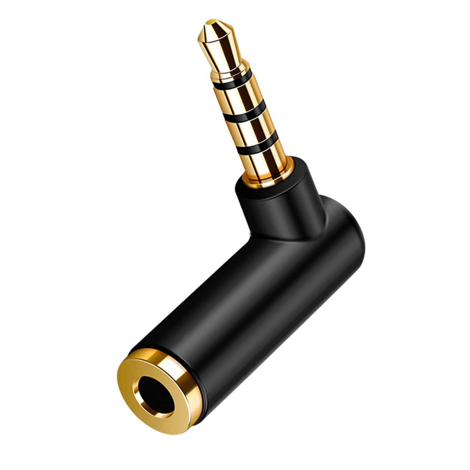 RUISINERY L Shaped 3.5mm Male to Female Sound Adapter 4 Section ...