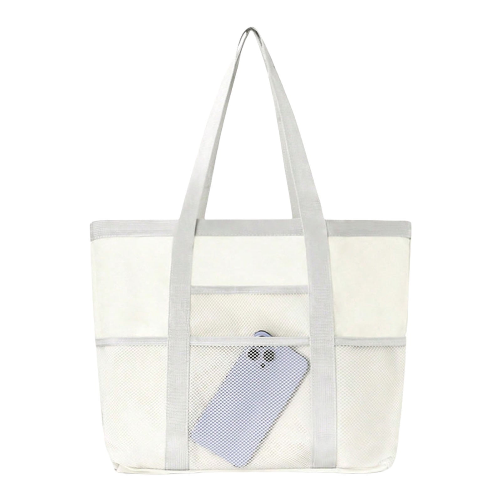 RUISINERY Large Meshes Beach Storage Bag for Family Use Foldable and ...