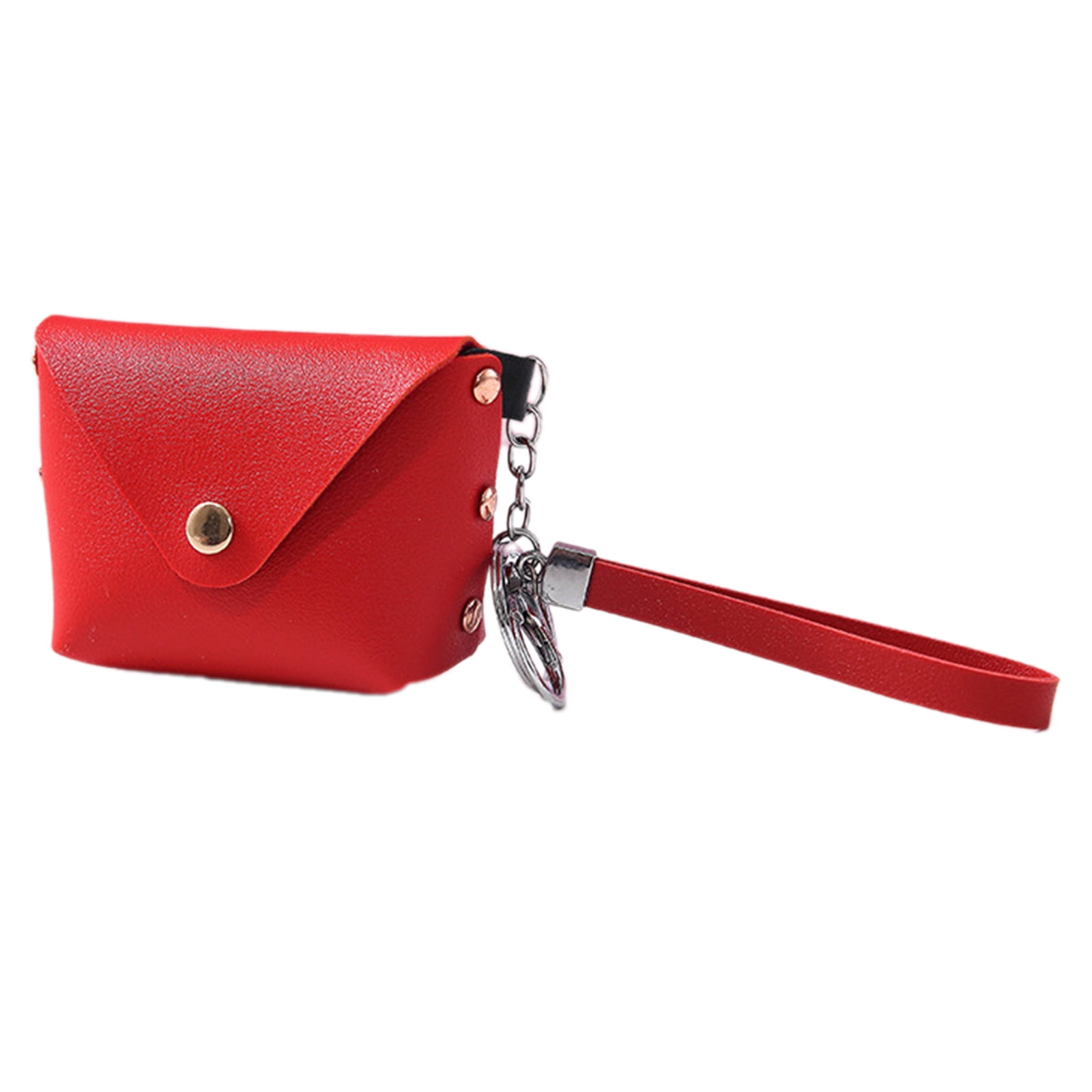 RUISINERY Leather Change Purse for Women Pouches Convenient Keychain ...