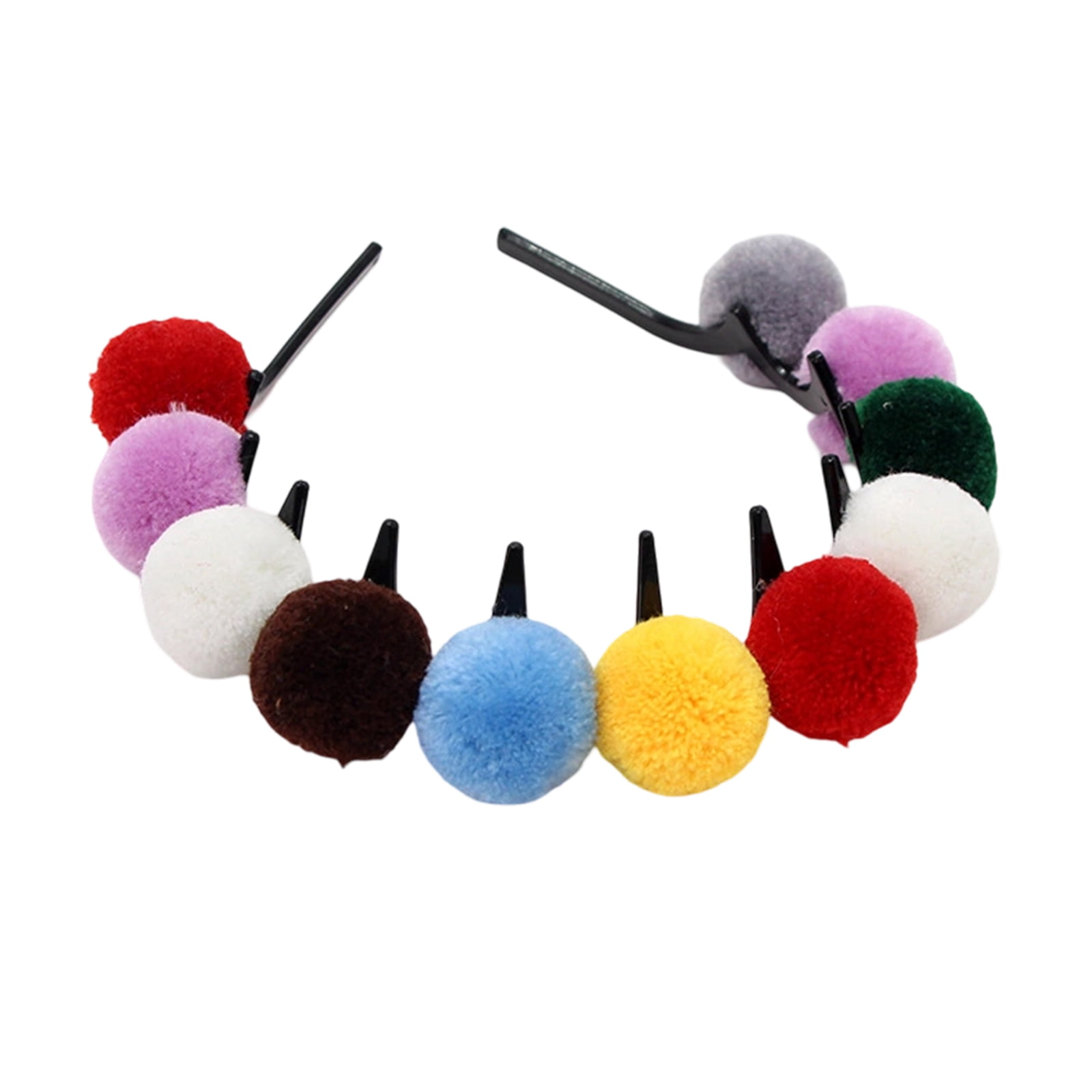 RUISINERY Lovely Pompoms Headband Carnivals Party Accessories Music ...