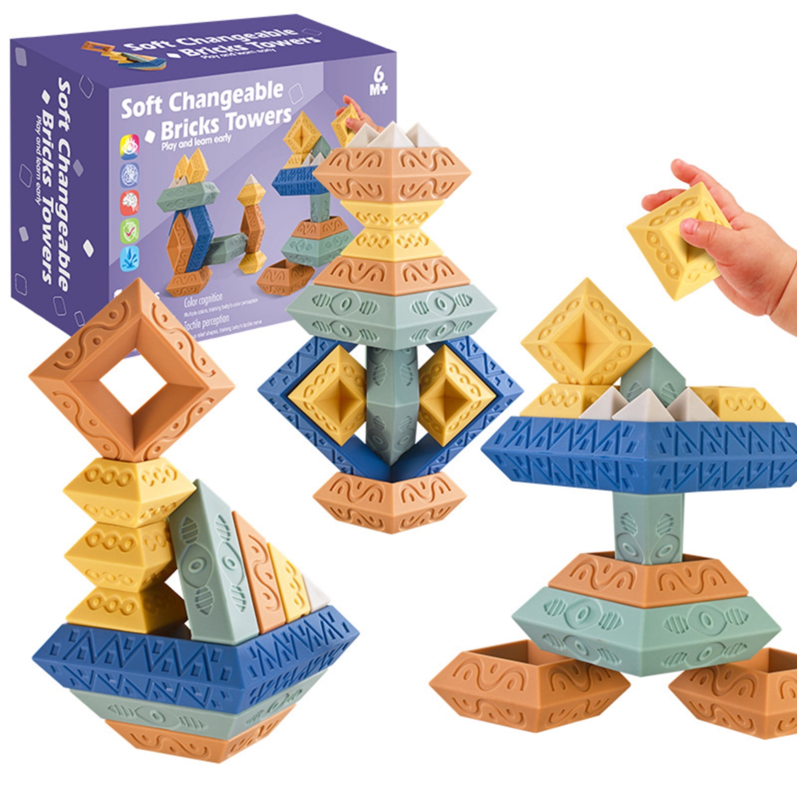 RUISINERY Lovely Toy Stacking Game Toy Stacking Block for Toddler ...