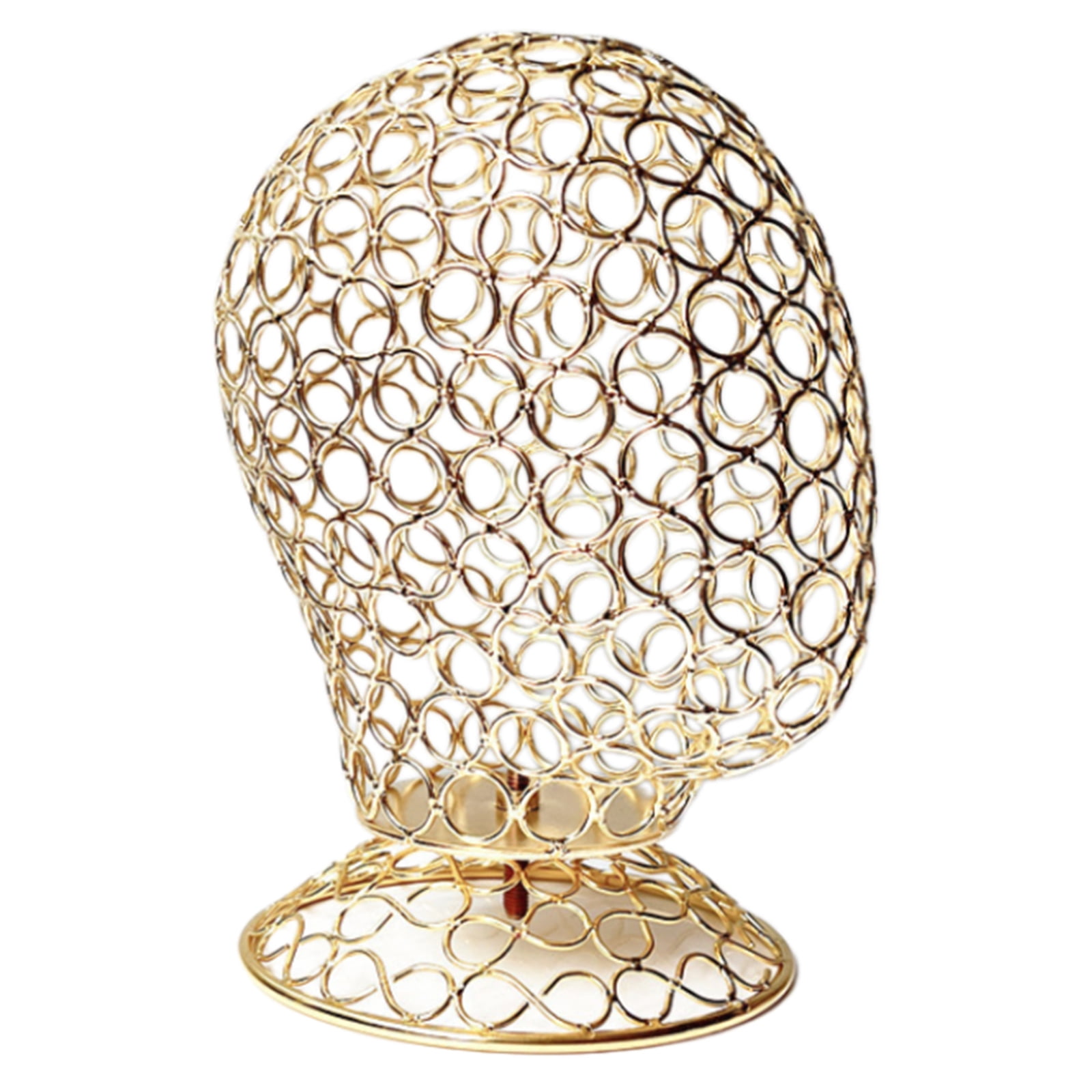 RUISINERY Metal Mannequin Head Wigs Stand Headdress Display Stand Iron ...