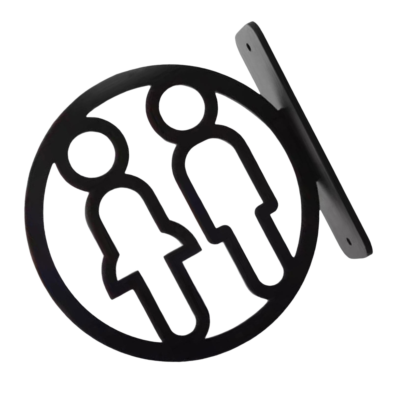 RUISINERY Modern Acrylic Bathroom Sign Elegant Office Restroom Marker ...