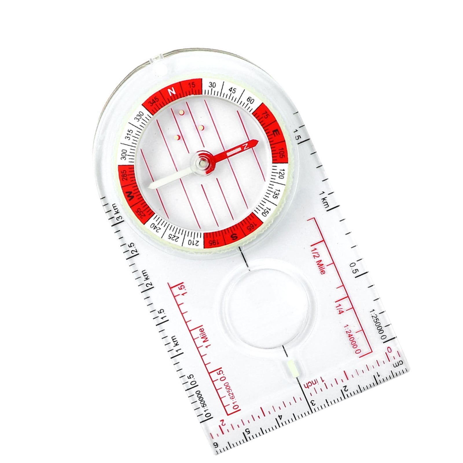 RUISINERY Multifunction Compasses Ruler Map Reading Backpacking Camping Orienteering Thumb ...