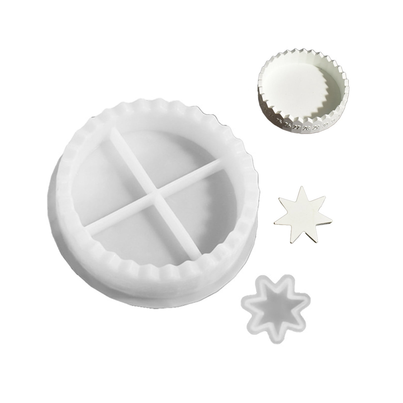 RUISINERY Multifuntional Silicone Mold Star Shape Candle Holder Moulds ...
