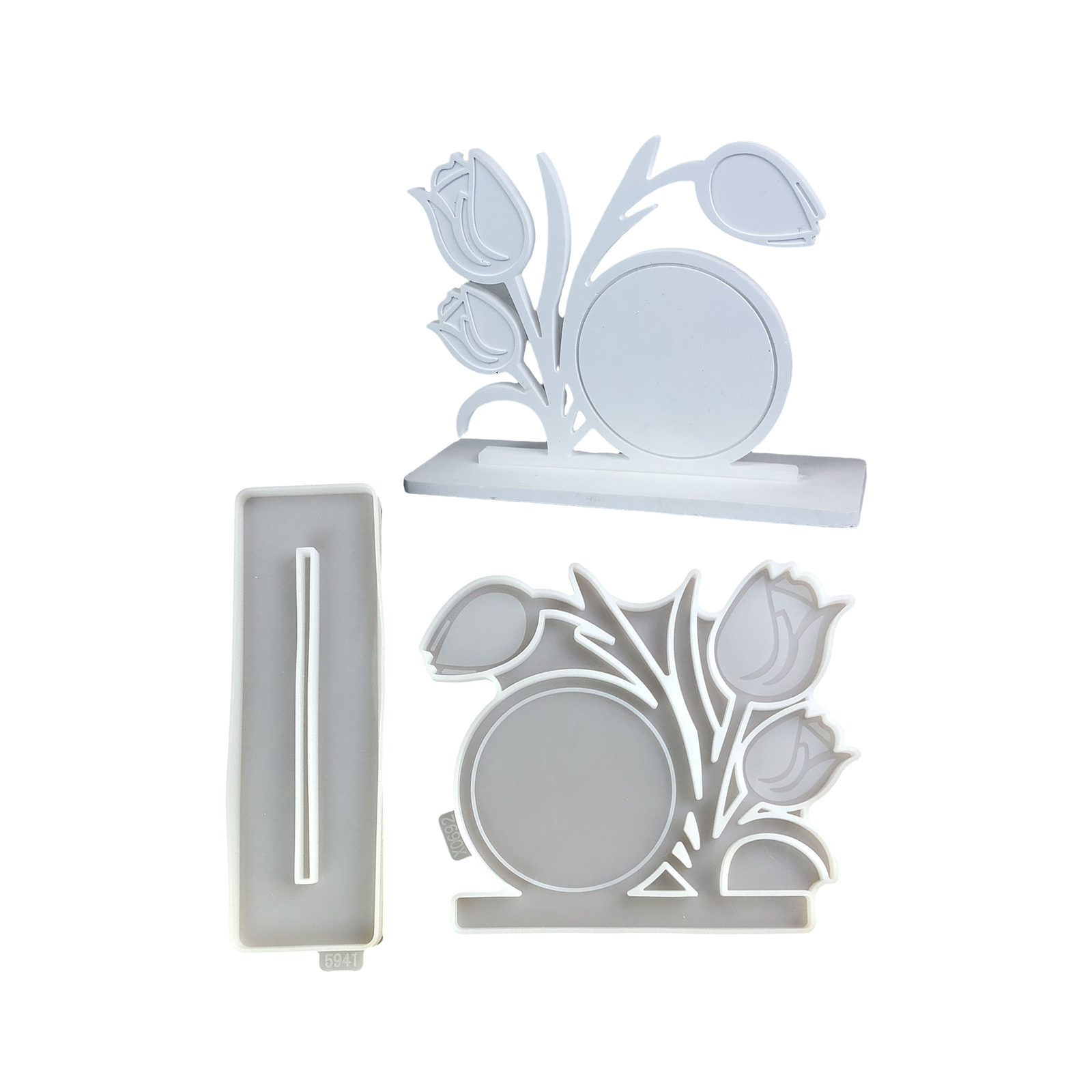 RUISINERY Multipurpose Large Epoxy Resin Flower Mold Photo Frame ...