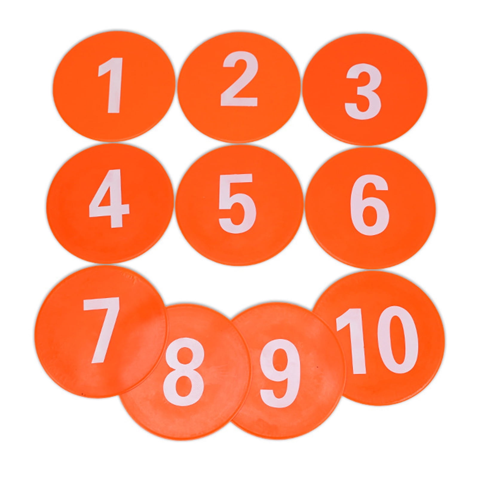 RUISINERY Numbered Floor Spots Markers Footstep Mat Flat Disc Marker ...