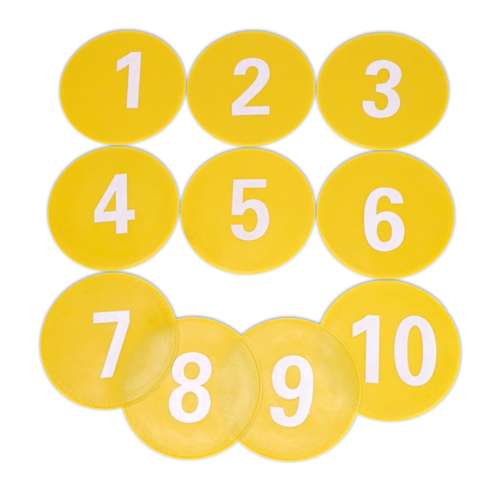 RUISINERY Numbered Floor Spots Markers Footstep Mat Flat Disc Marker ...