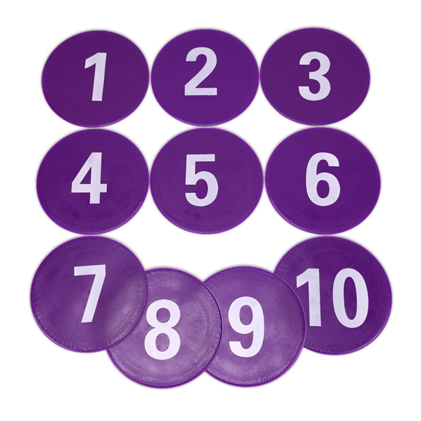 RUISINERY Numbered Floor Spots Markers Footstep Mat Flat Disc Marker ...