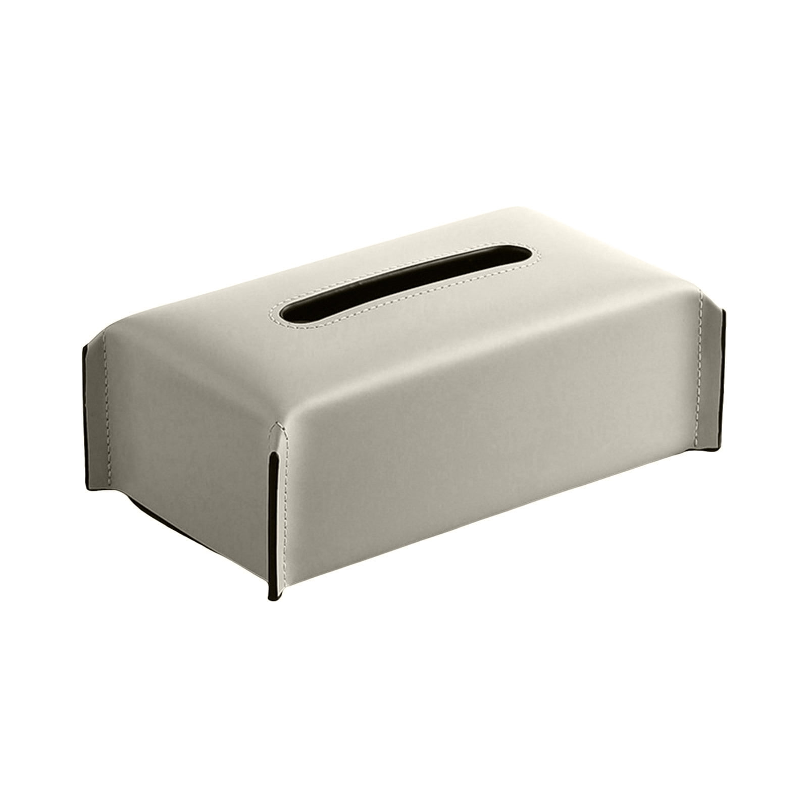 RUISINERY PU Leather Tissue Box Rectangular Paper Towel Container ...