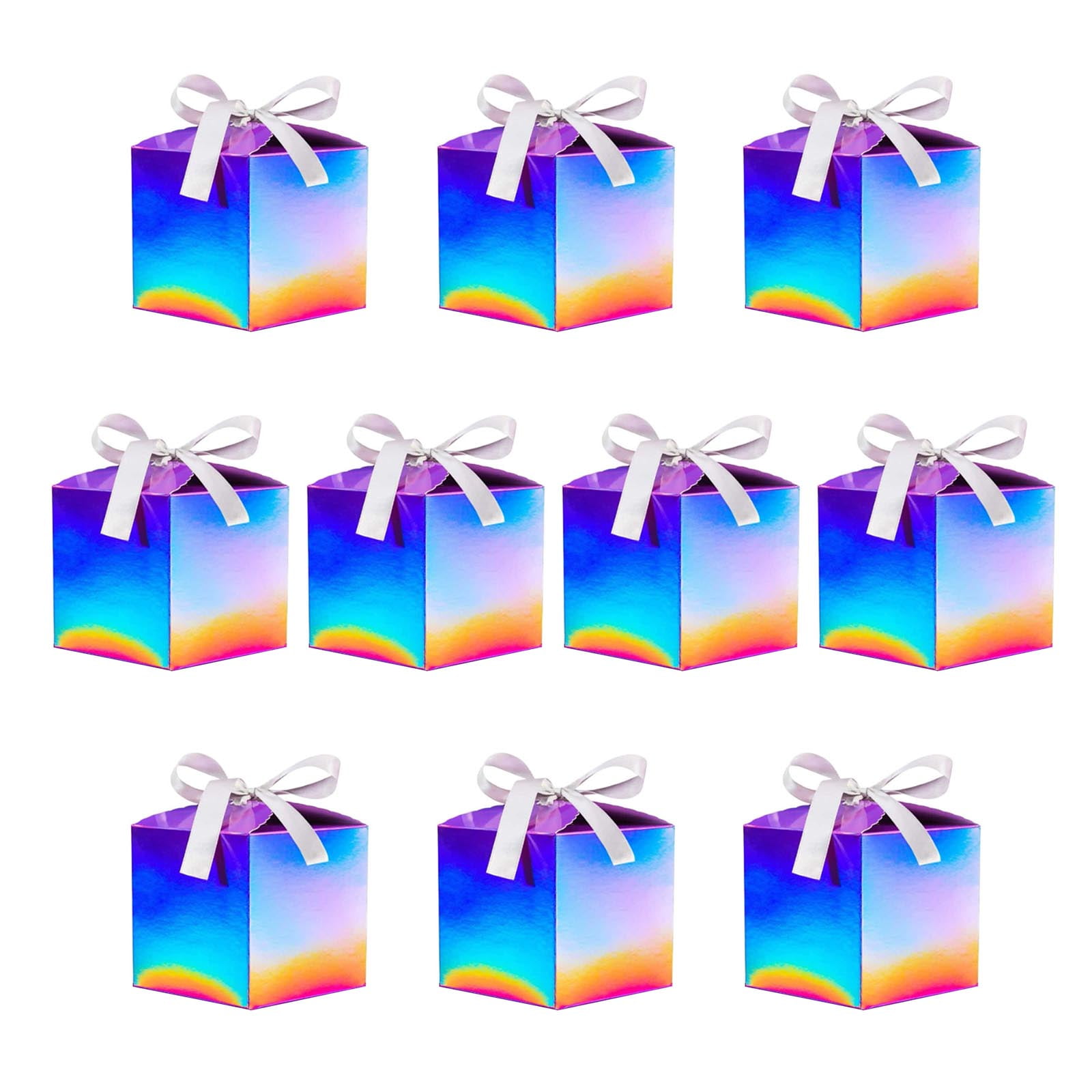 RUISINERY Pack Of 10 Color Glittering Boxes For Weddings Birthdays And ...