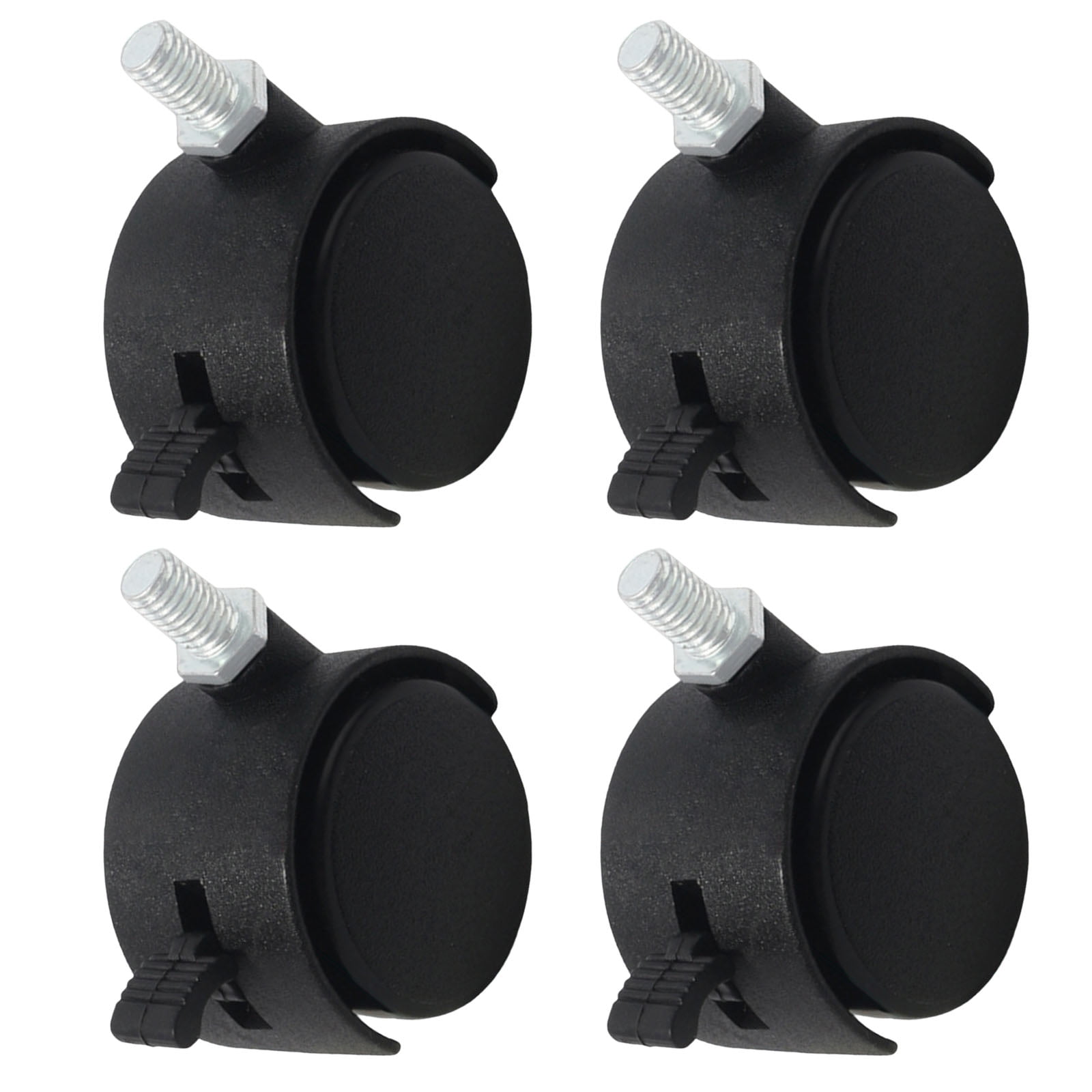RUISINERY Pack Of 4 Quiet Rotates Casters with Brake Designs & easier ...