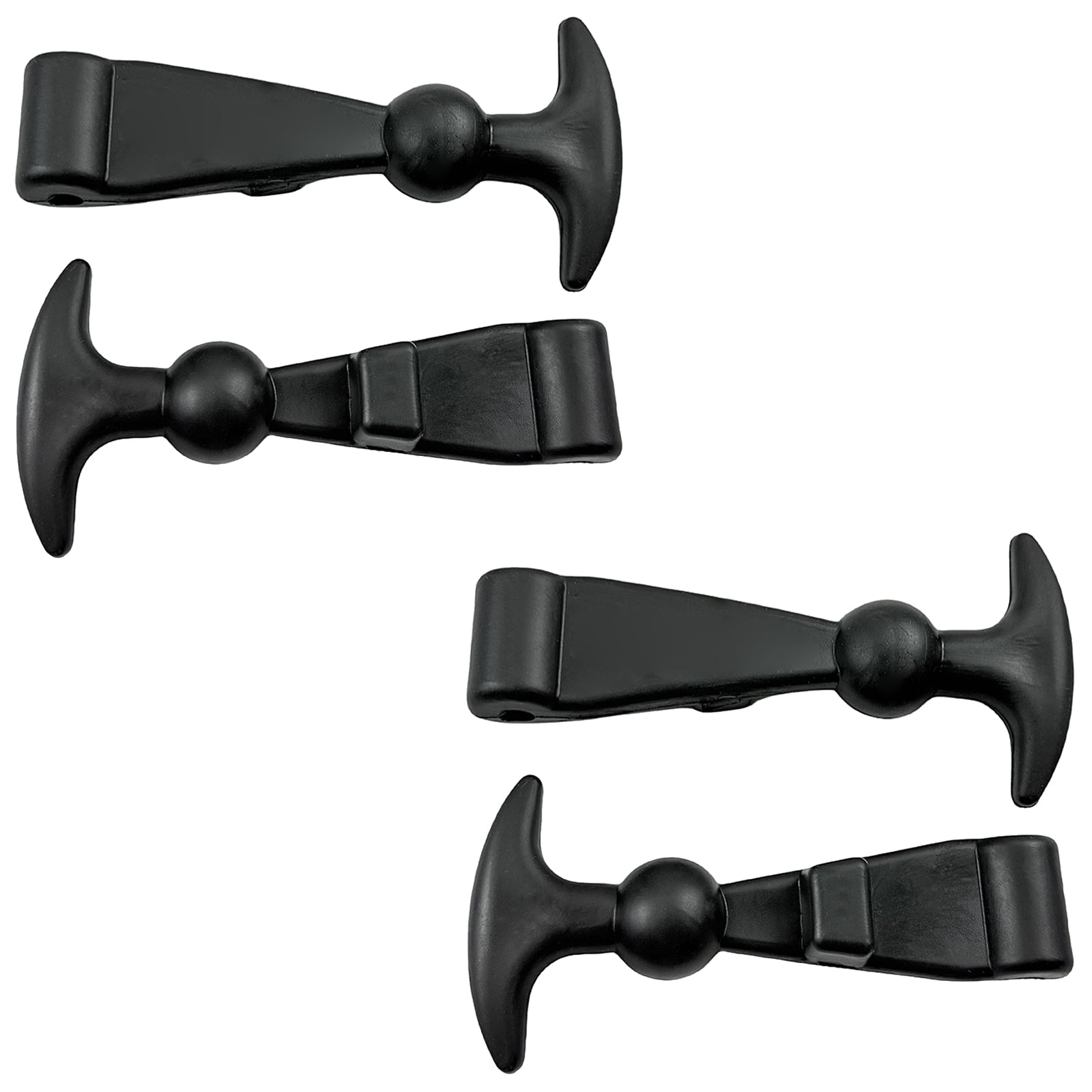 RUISINERY Pack of 4 Multipurpose Elastic T Handle Rubber Clamps for ...