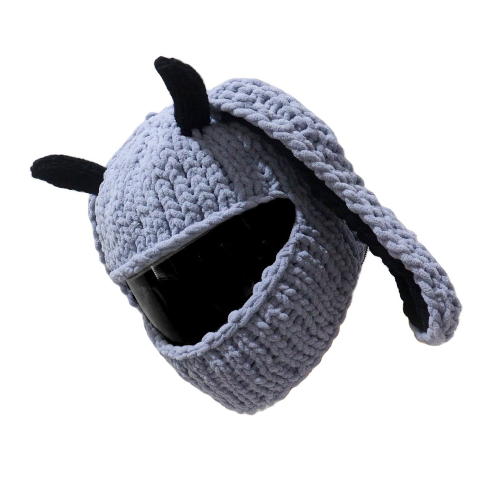 RUISINERY Popular Motorcycle Helmets Covers Funny Rabbits Ear Plush ...